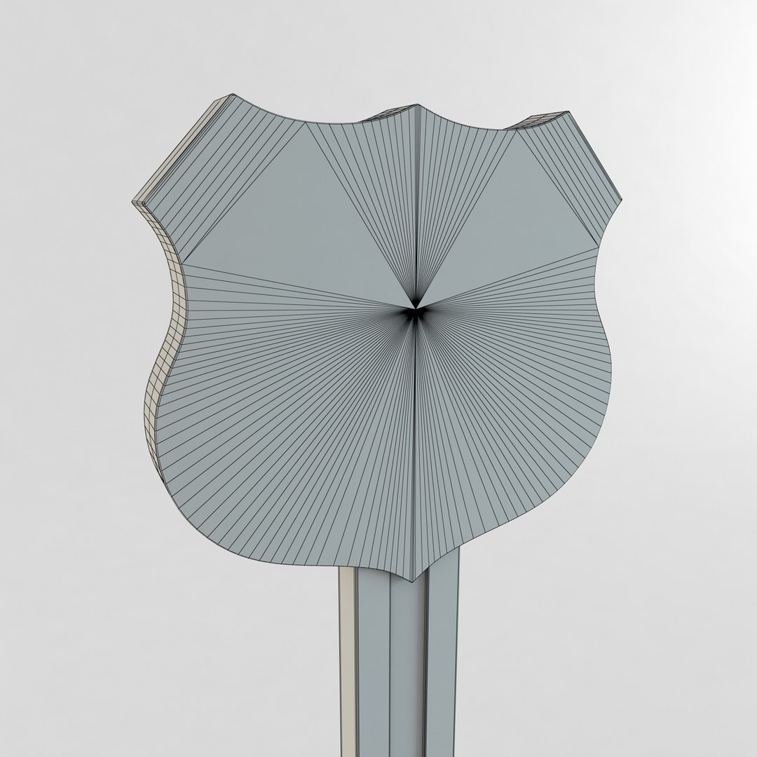 3d Route 66 Sign Model