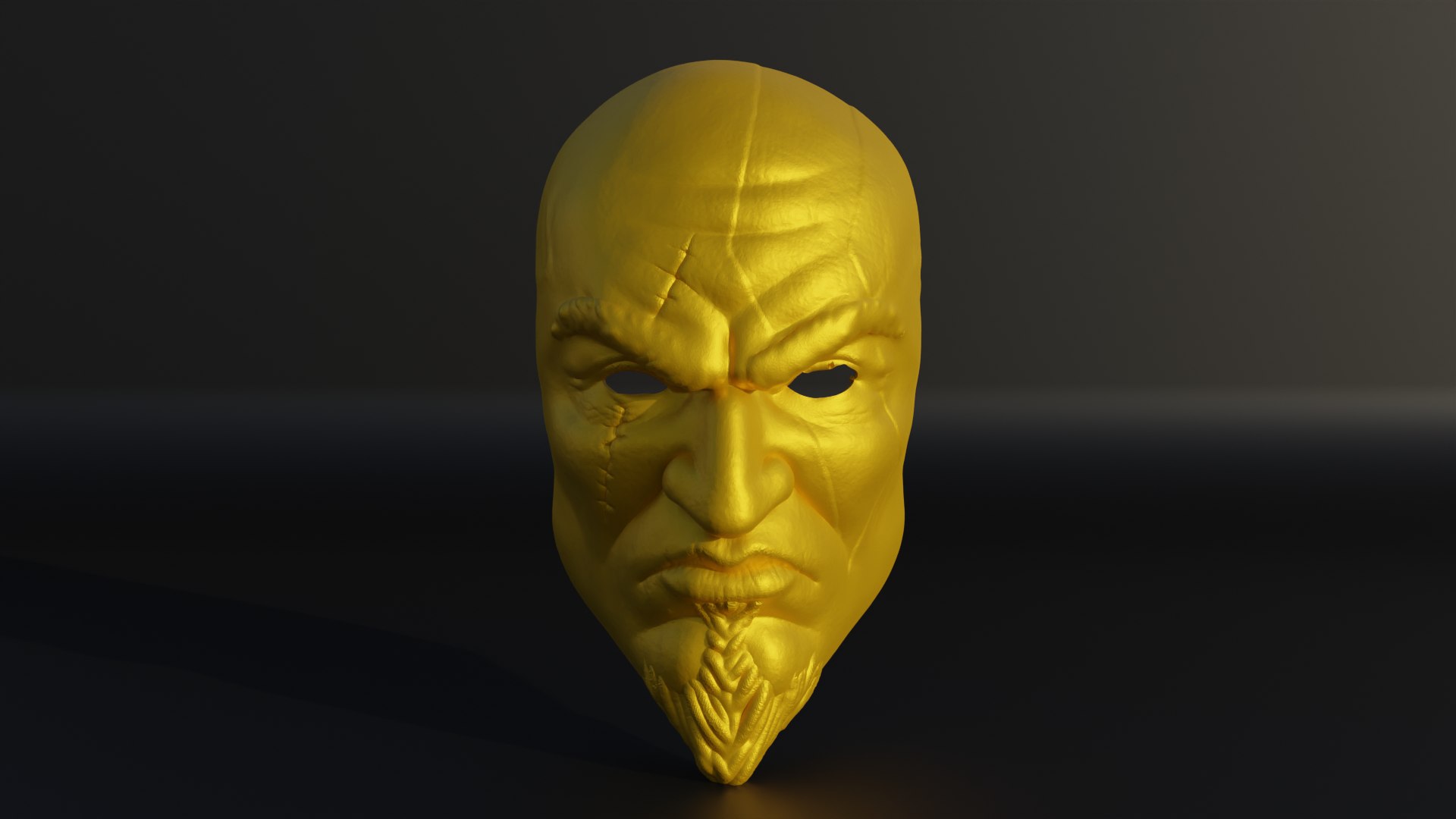 Kratos The God Of War Face Mask 3D print model 3D model - TurboSquid ...