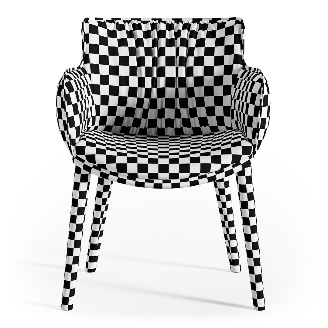 3D model Cattelan Italia Rhonda wood armchair - TurboSquid 2113282