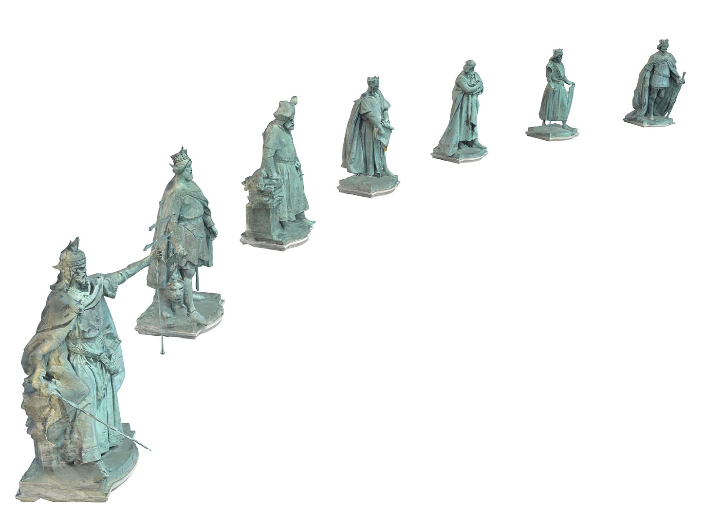 Ancient Sculpture Seven Kings 3D Model - TurboSquid 1419838