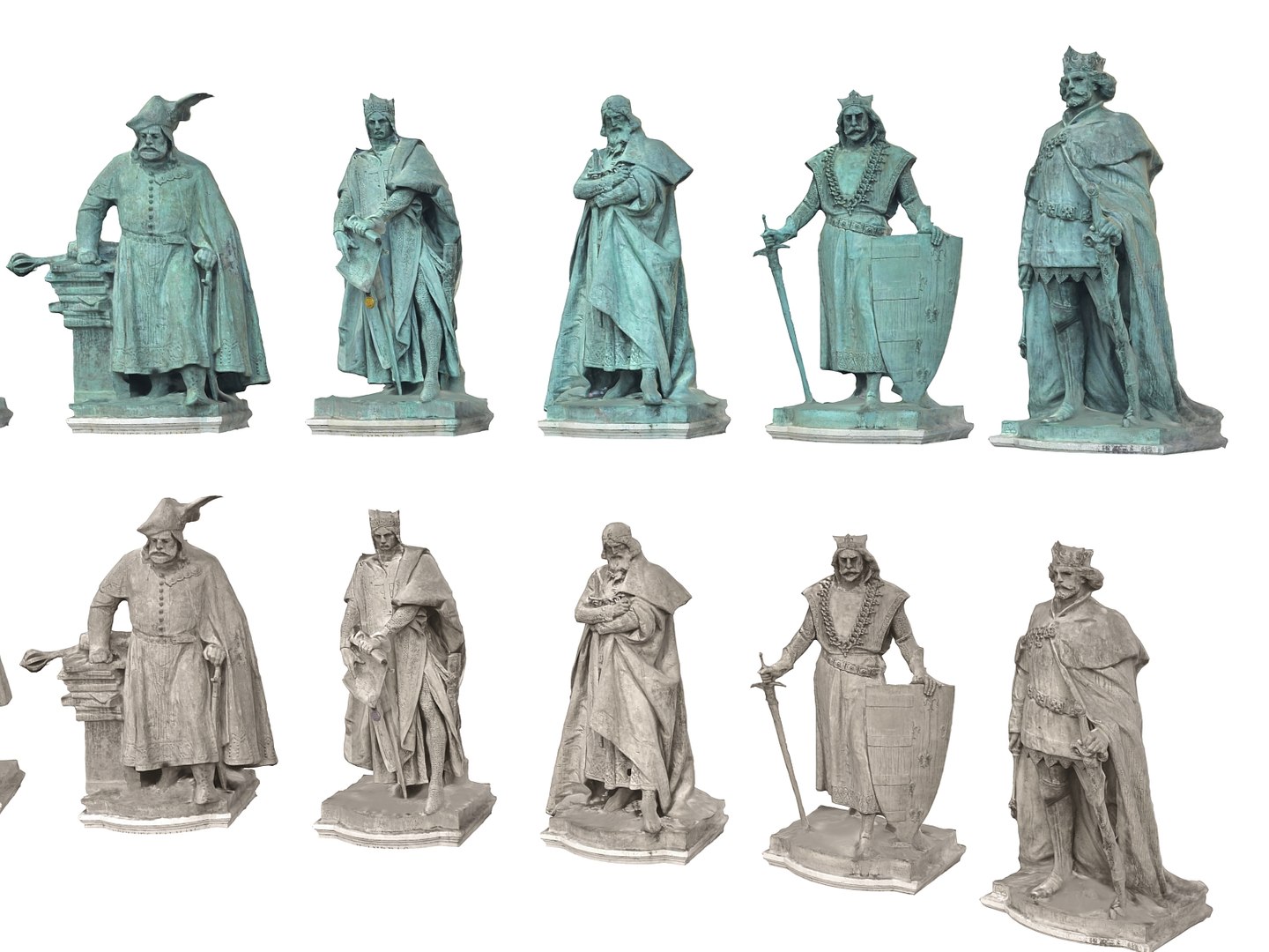 Ancient Sculpture Seven Kings 3D Model - TurboSquid 1419838