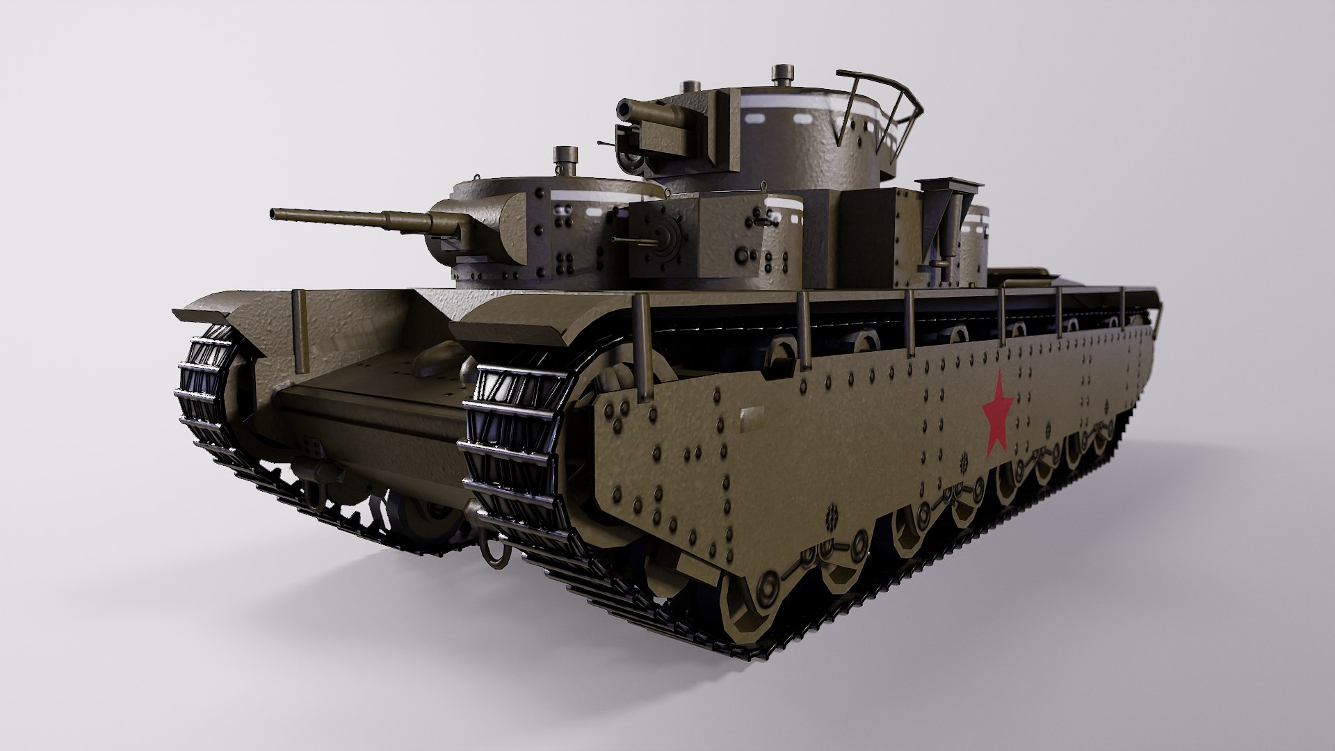 Heavy Tank T-35 3D - TurboSquid 1796664