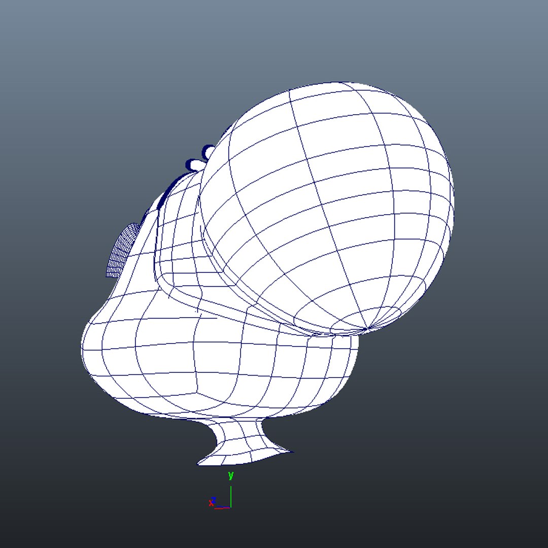 Character Head Female 3d Model