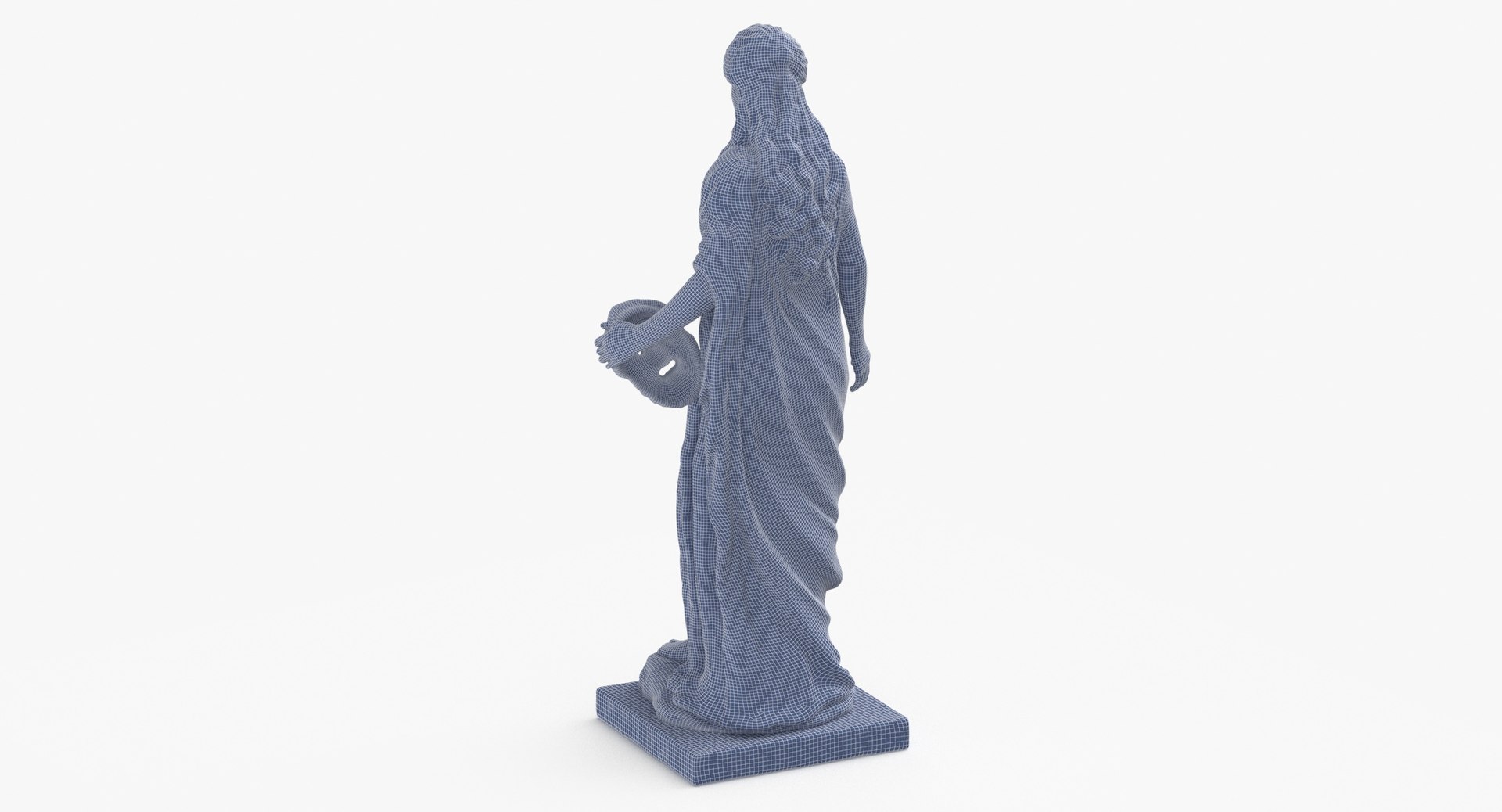 Roman Melpomene Statue 3D Model - TurboSquid 2188945
