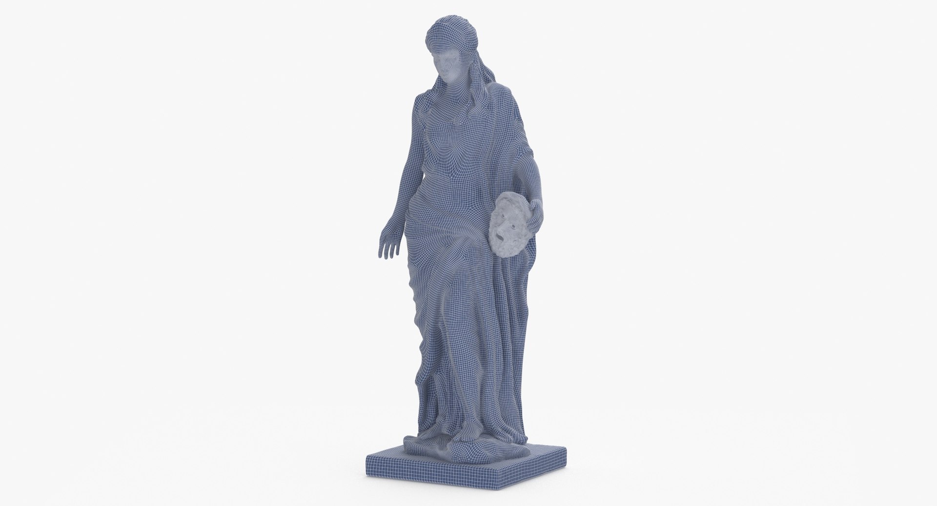 Roman Melpomene Statue 3D Model - TurboSquid 2188945