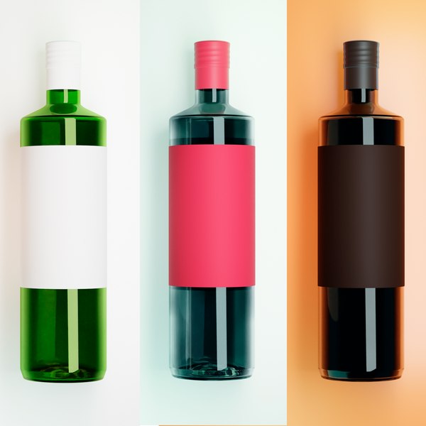 modelo 3d Botella de vidrio lista para renderizar - TurboSquid 2140851