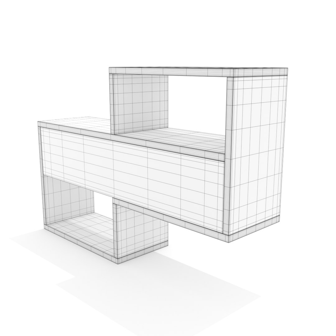 Free 3D Modern Shelf Unit - TurboSquid 1509788