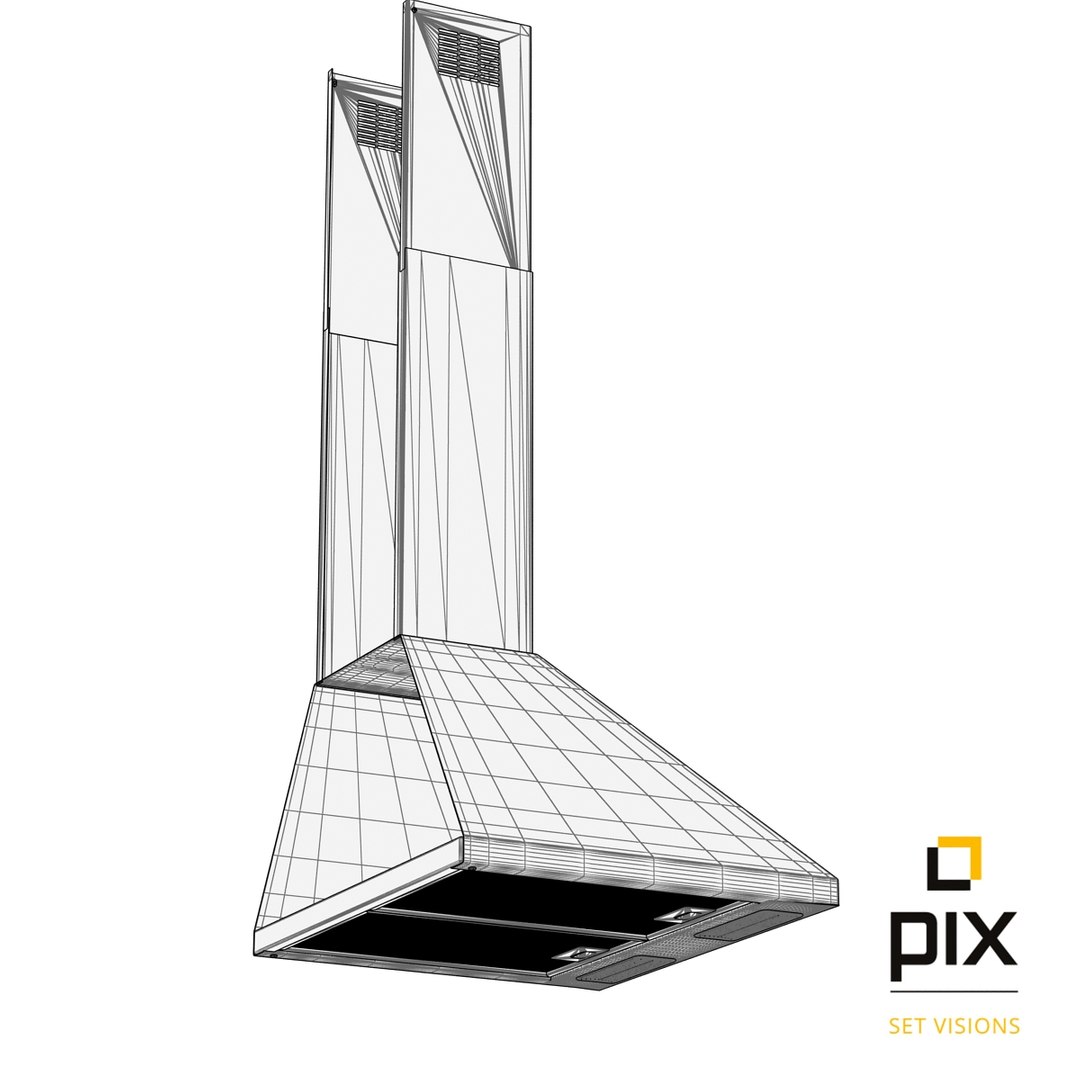 Photorealistic Neff Cooker Extractor 3d Model