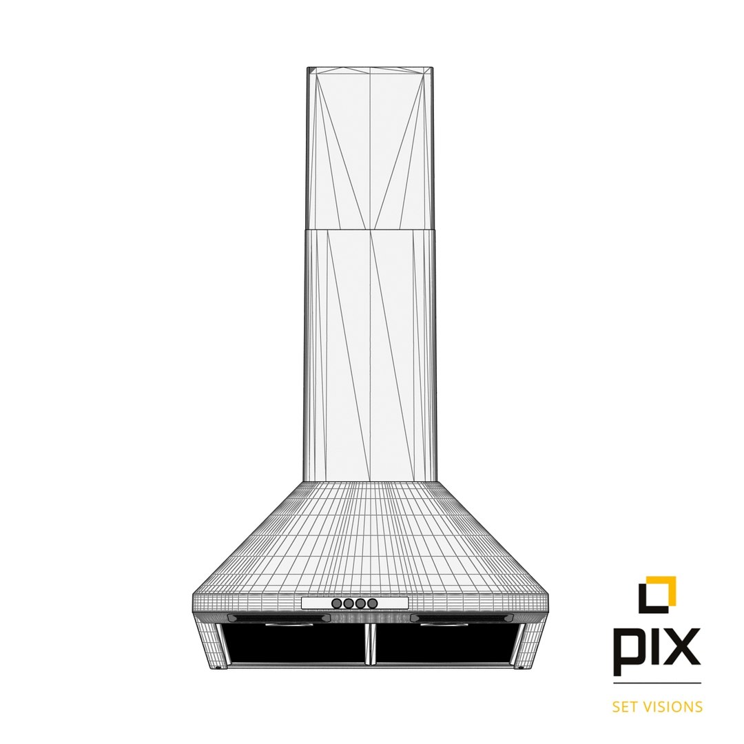 Photorealistic Neff Cooker Extractor 3d Model