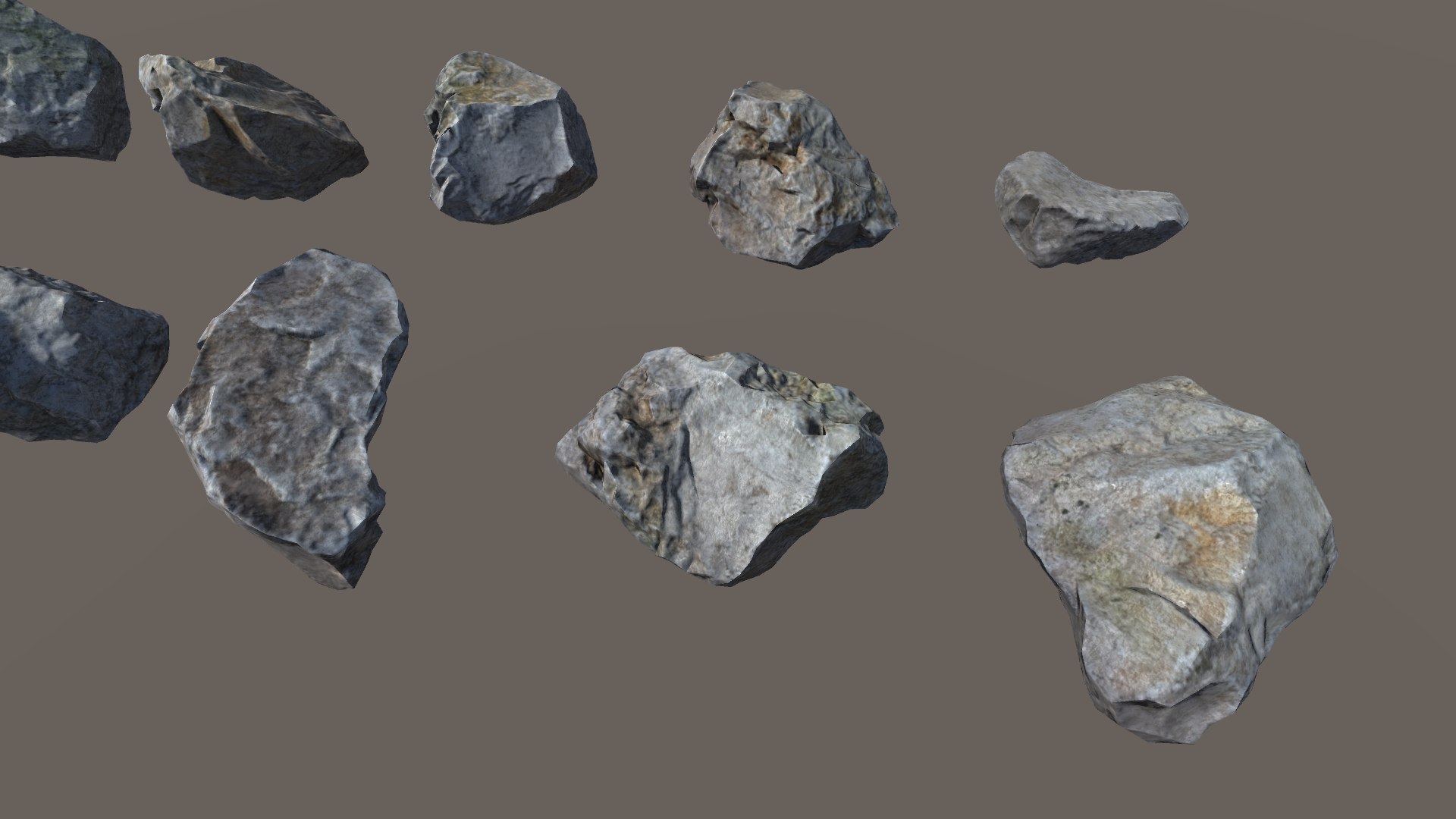 Scanned Rocks Collection 01 - Lowpoly 3D model - TurboSquid 1963571
