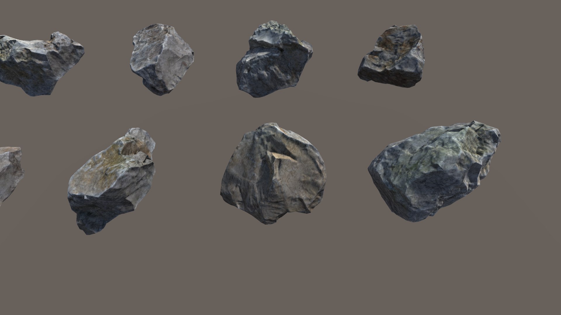 Scanned Rocks Collection 01 - Lowpoly 3D model - TurboSquid 1963571