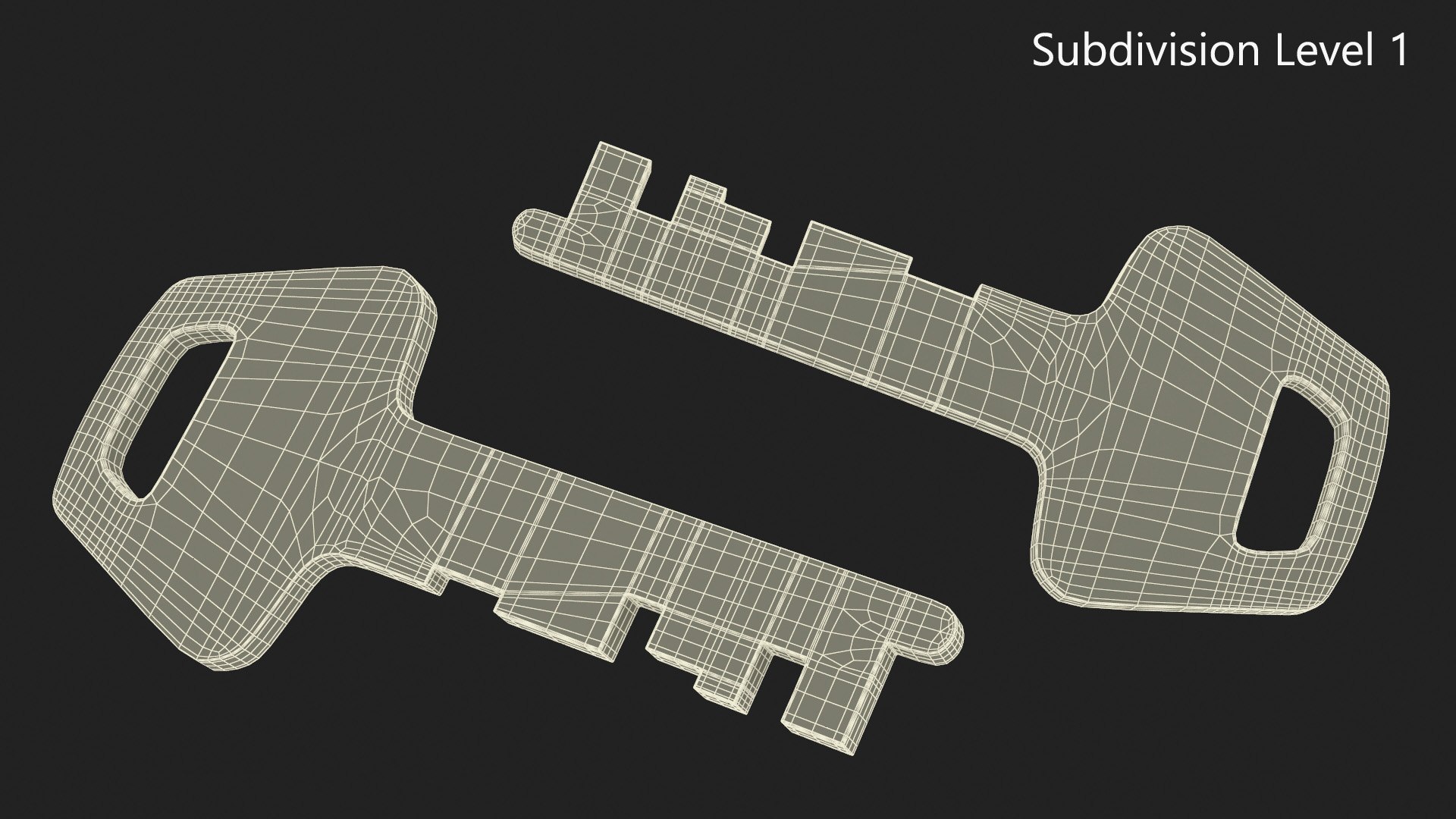 Metal Key Model - TurboSquid 2222193