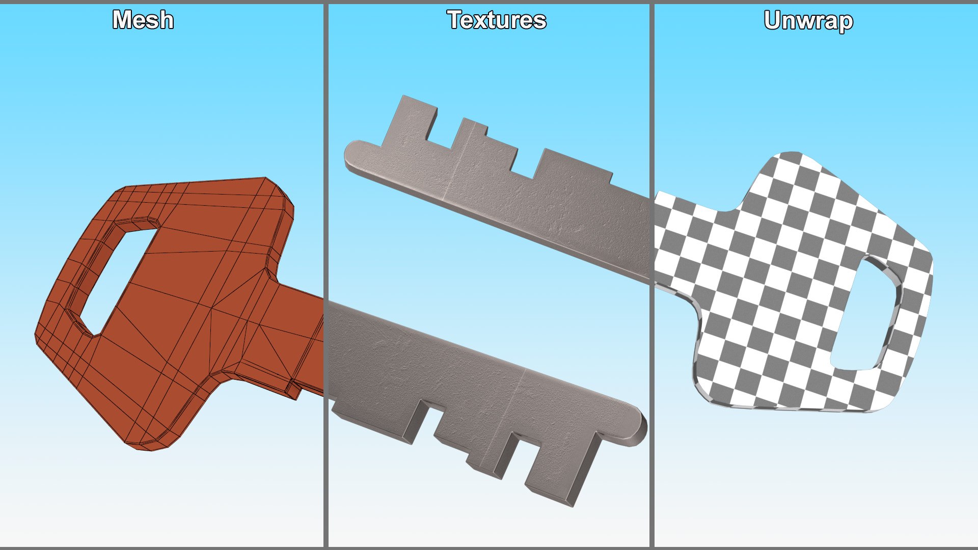 Metal Key Model - TurboSquid 2222193