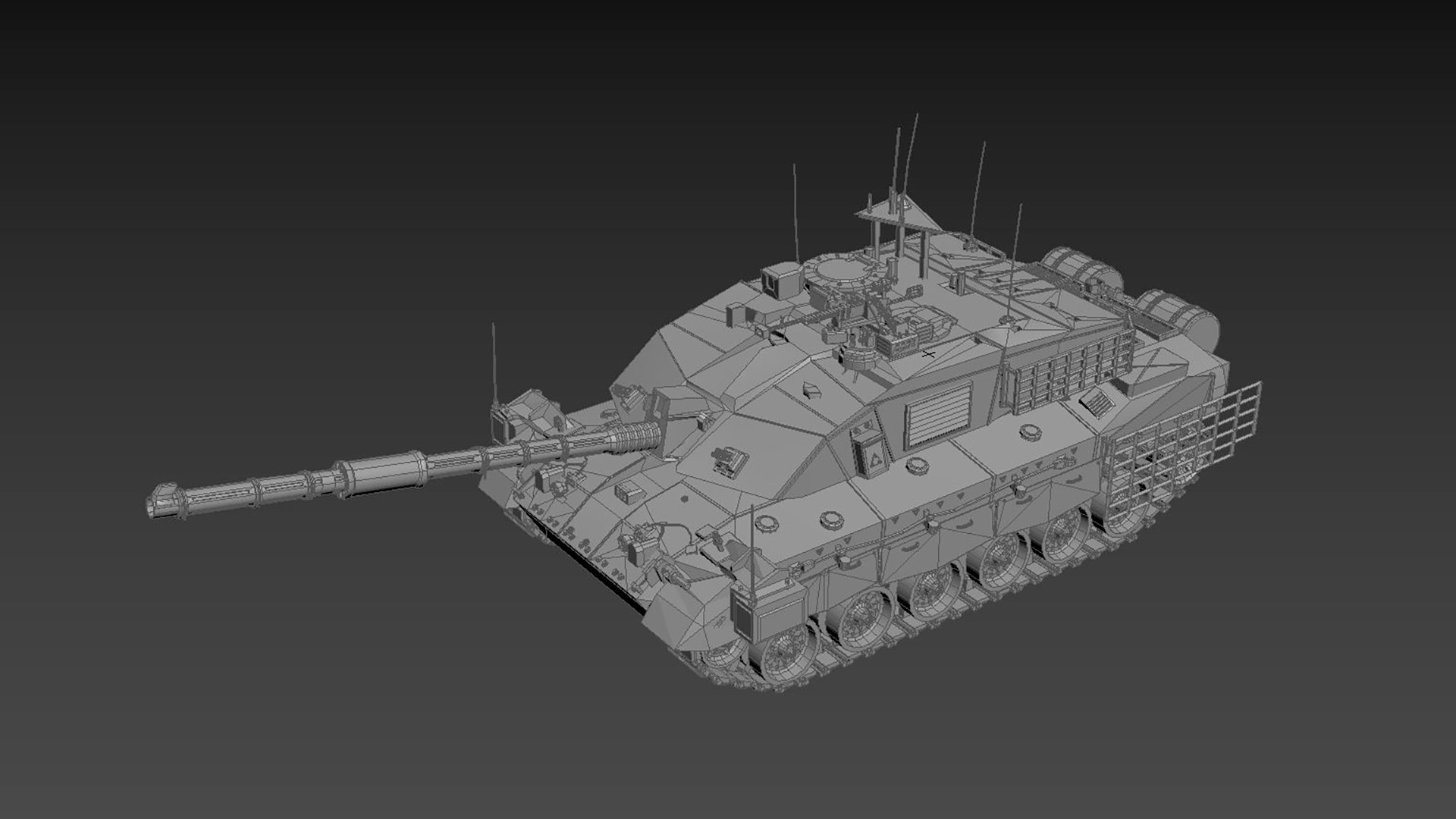 Tank howitzer 3D model - TurboSquid 1534402