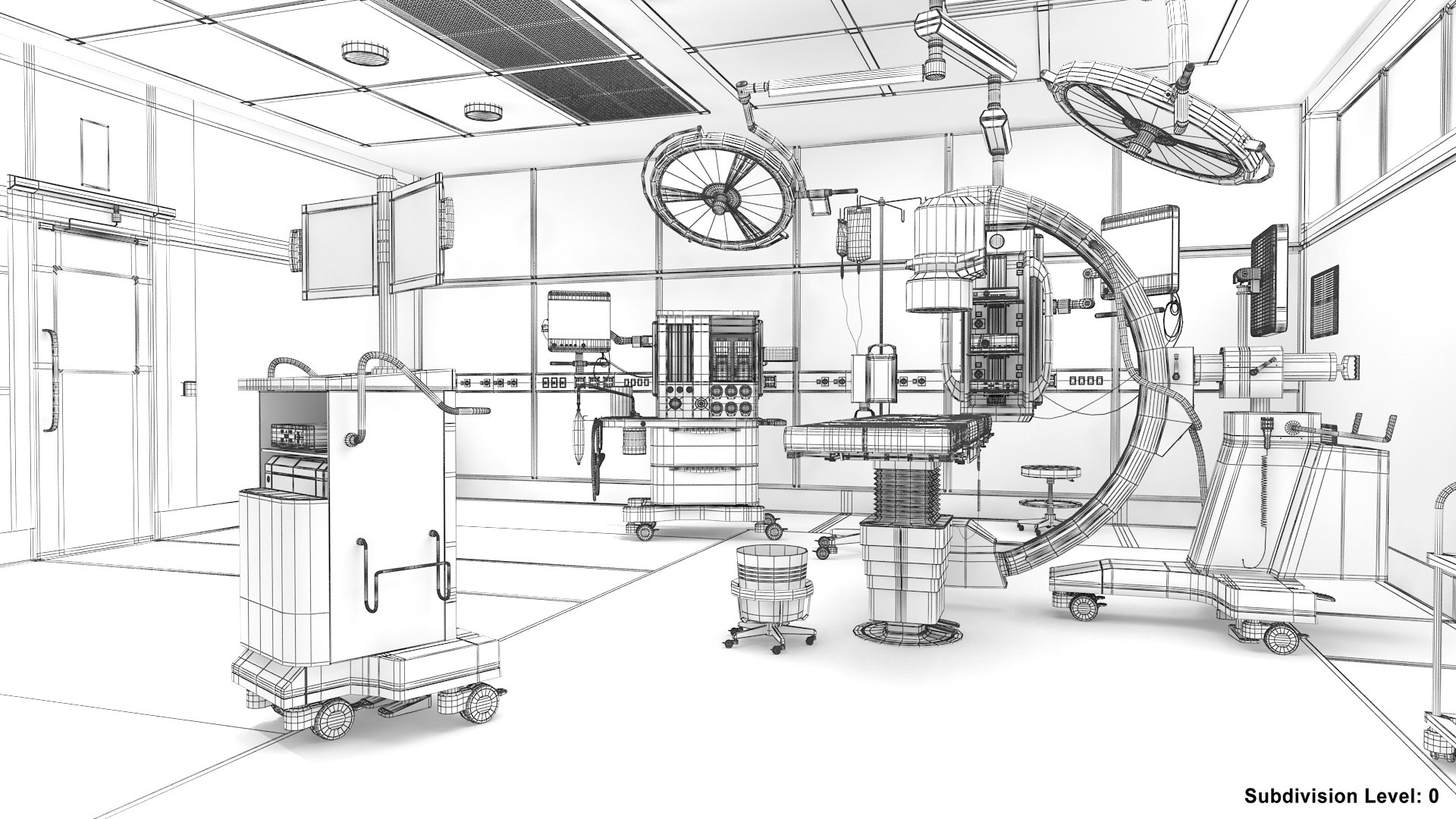 3D Surgery Room model - TurboSquid 2077611