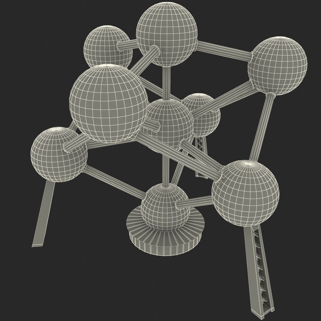 3ds atomium modelled