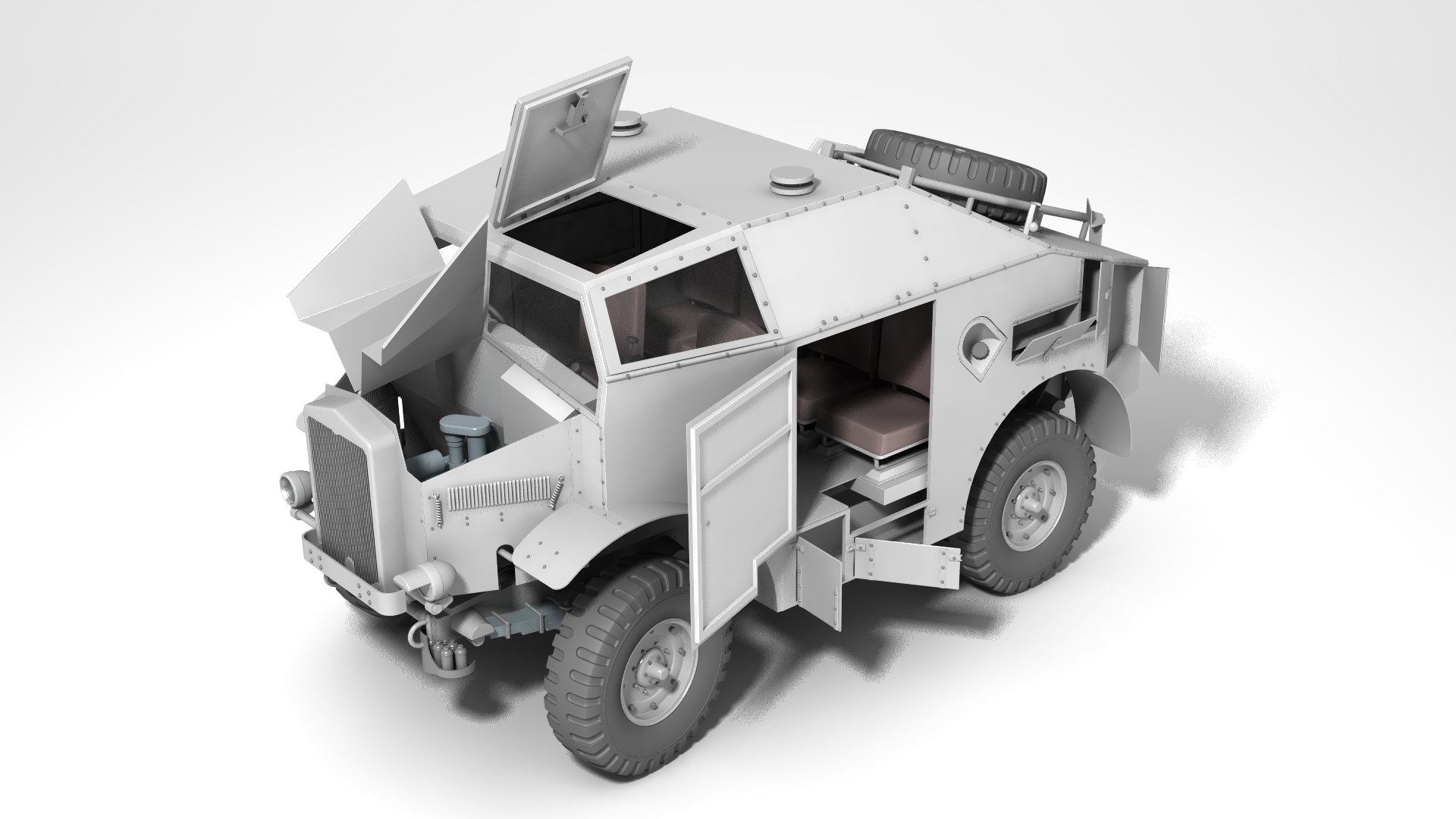 Morris Quad C8 Mark II 3D Model - TurboSquid 1890768