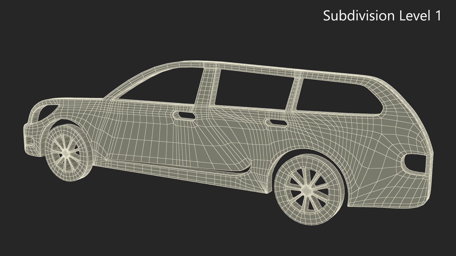 Car Wagon Silhouette Model - TurboSquid 2221477