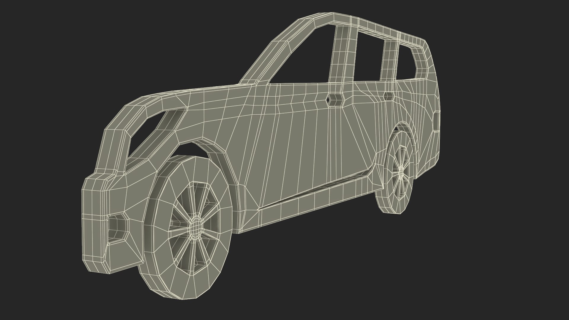 Car Wagon Silhouette Model - TurboSquid 2221477