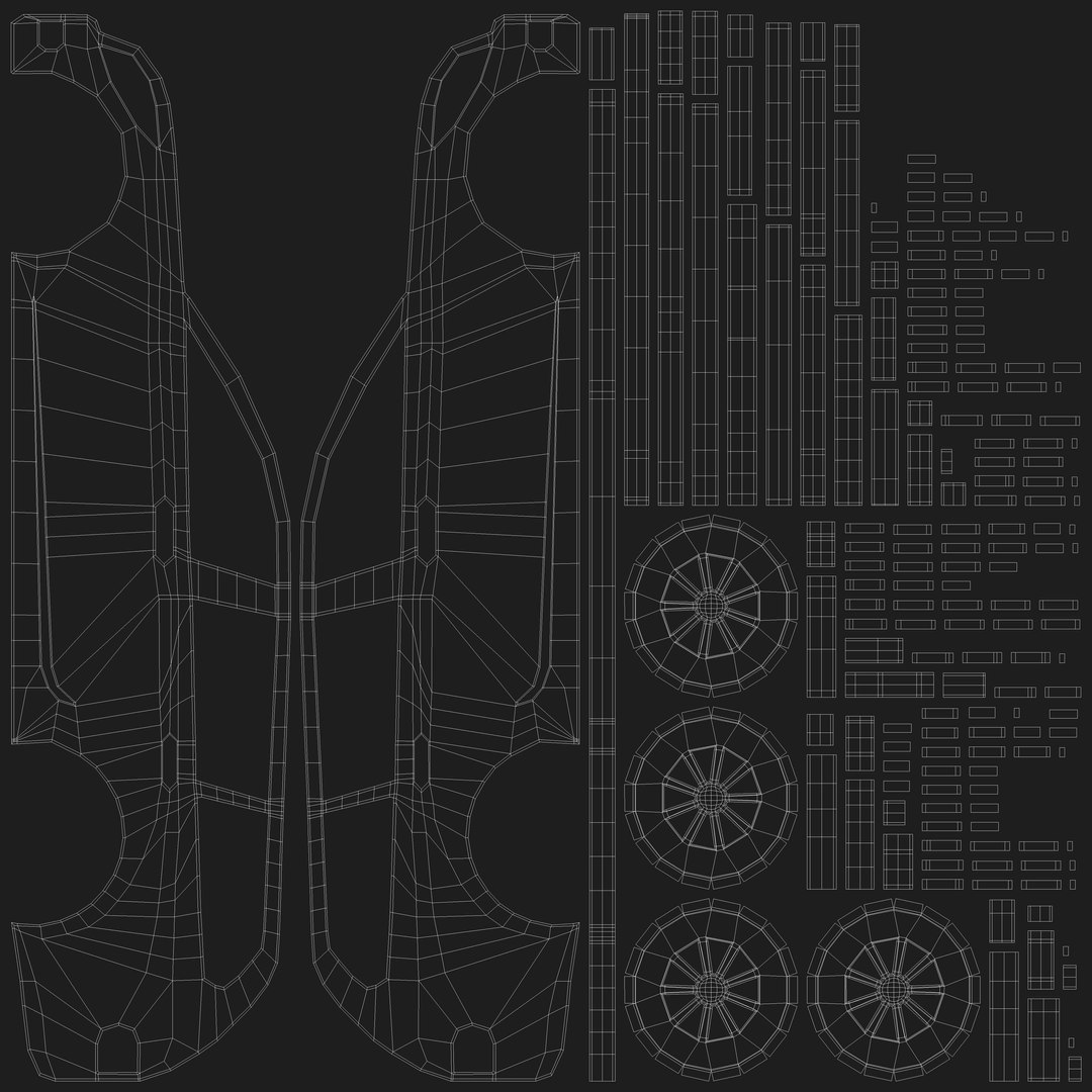Car Wagon Silhouette Model - TurboSquid 2221477