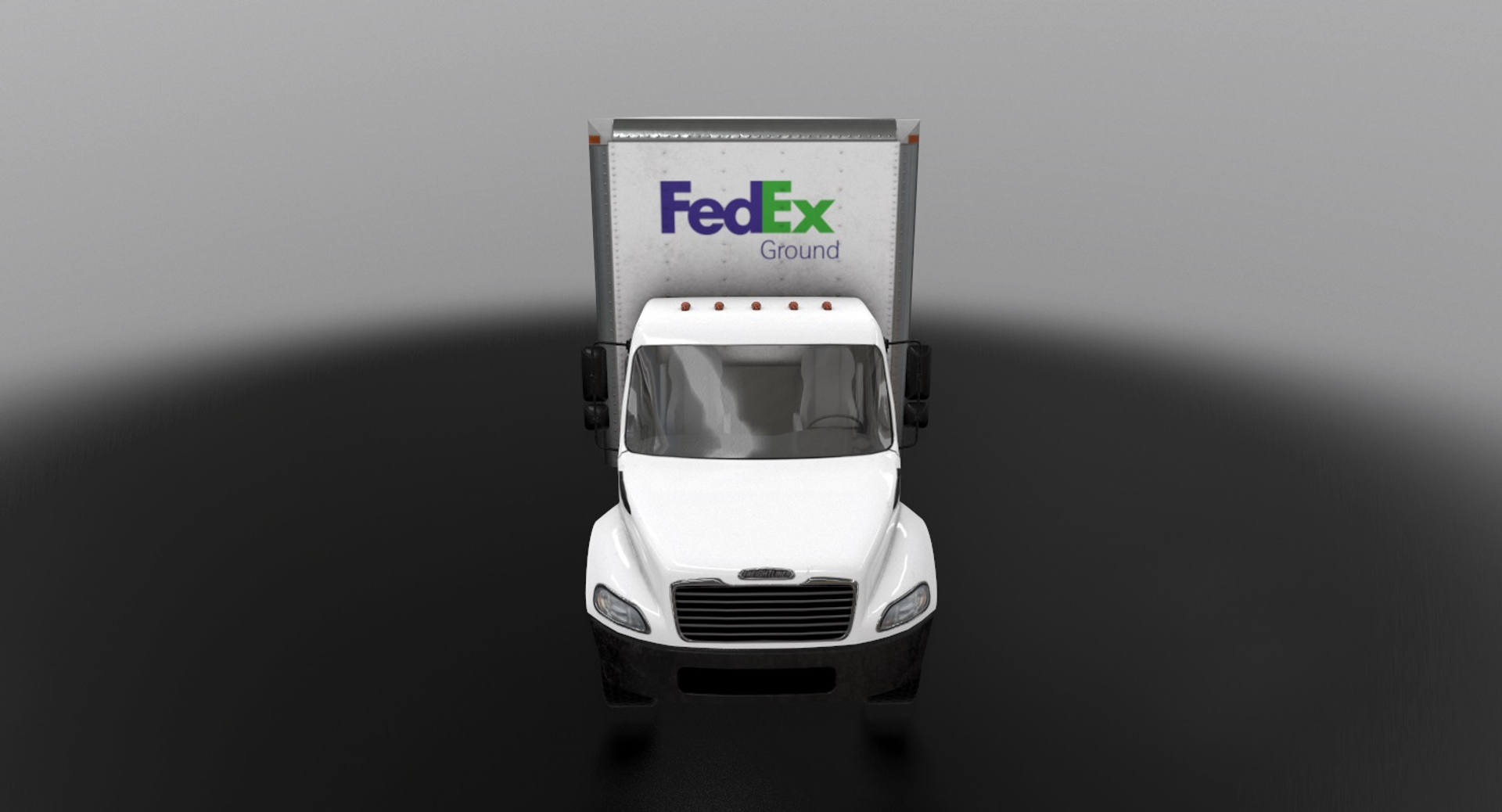 3D Realistic Freightliner M2 Fedex - TurboSquid 1284287