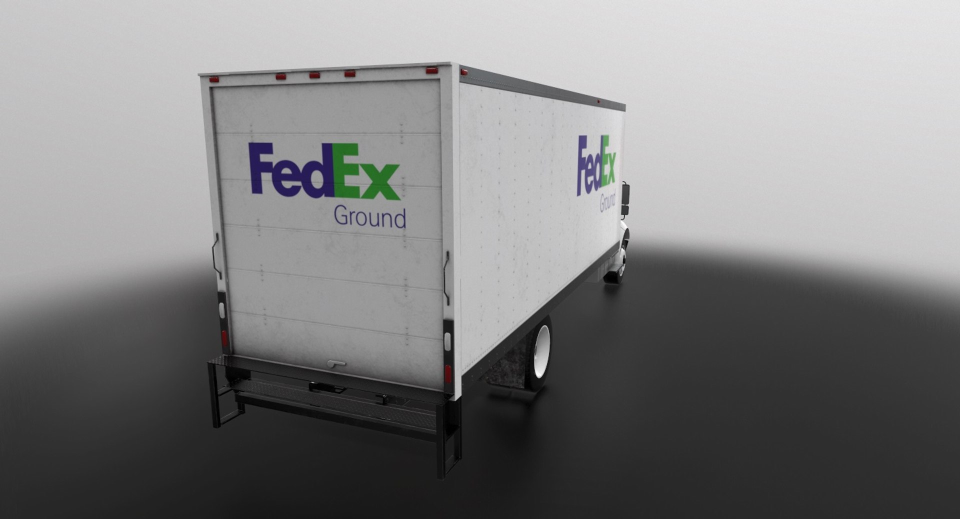 3D Realistic Freightliner M2 Fedex - TurboSquid 1284287