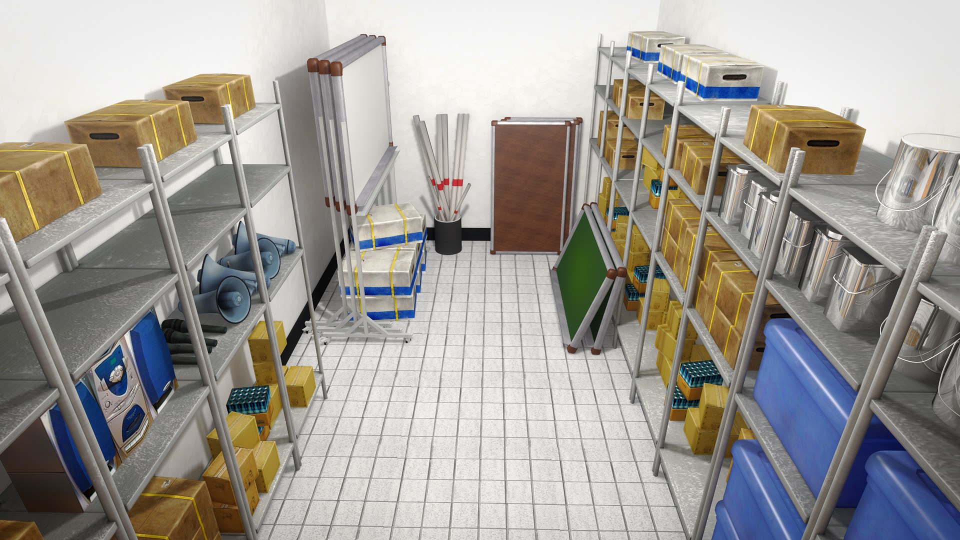 School Storage Room 3D Model - TurboSquid 2314996