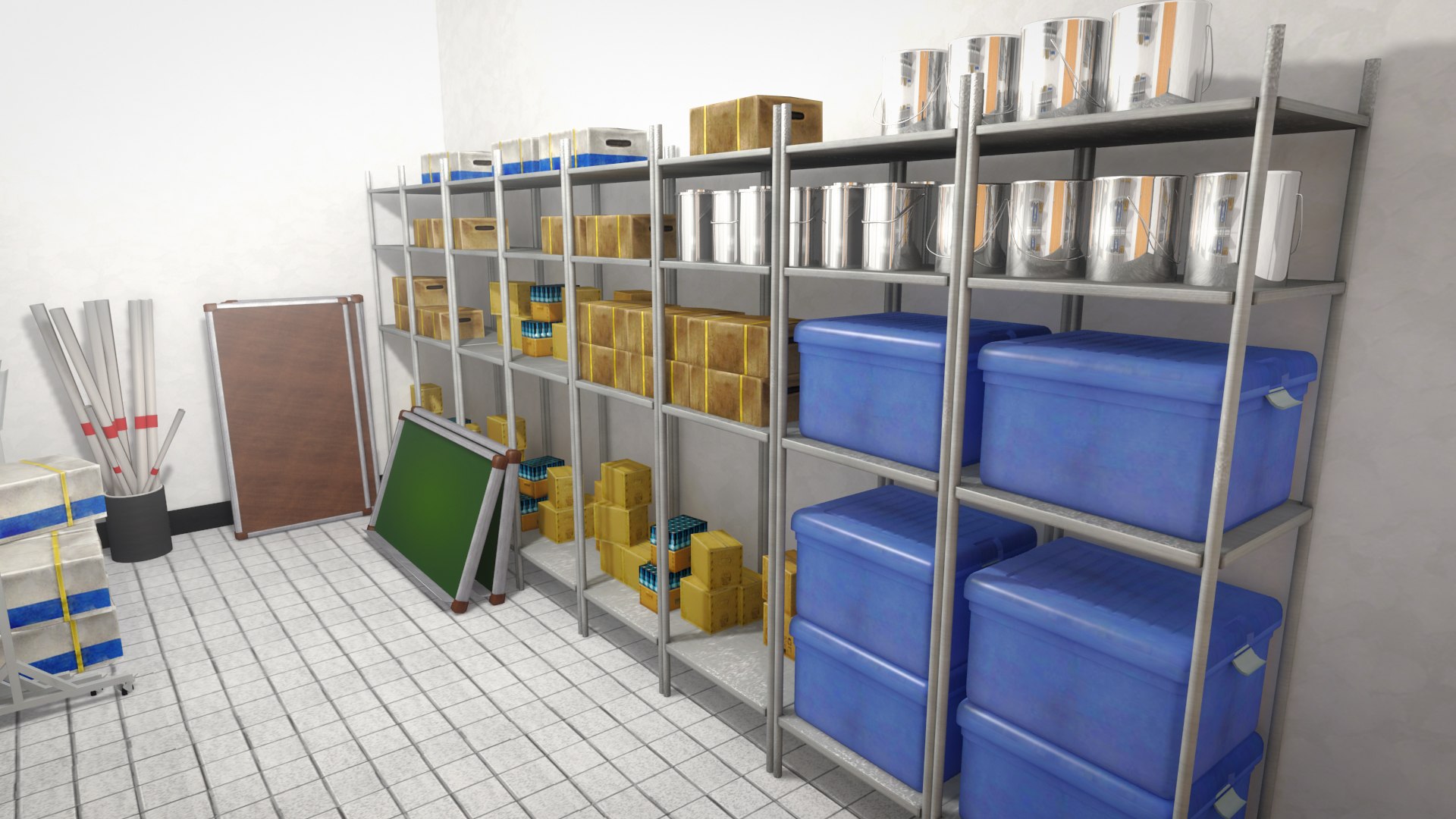 School Storage Room 3D Model - TurboSquid 2314996
