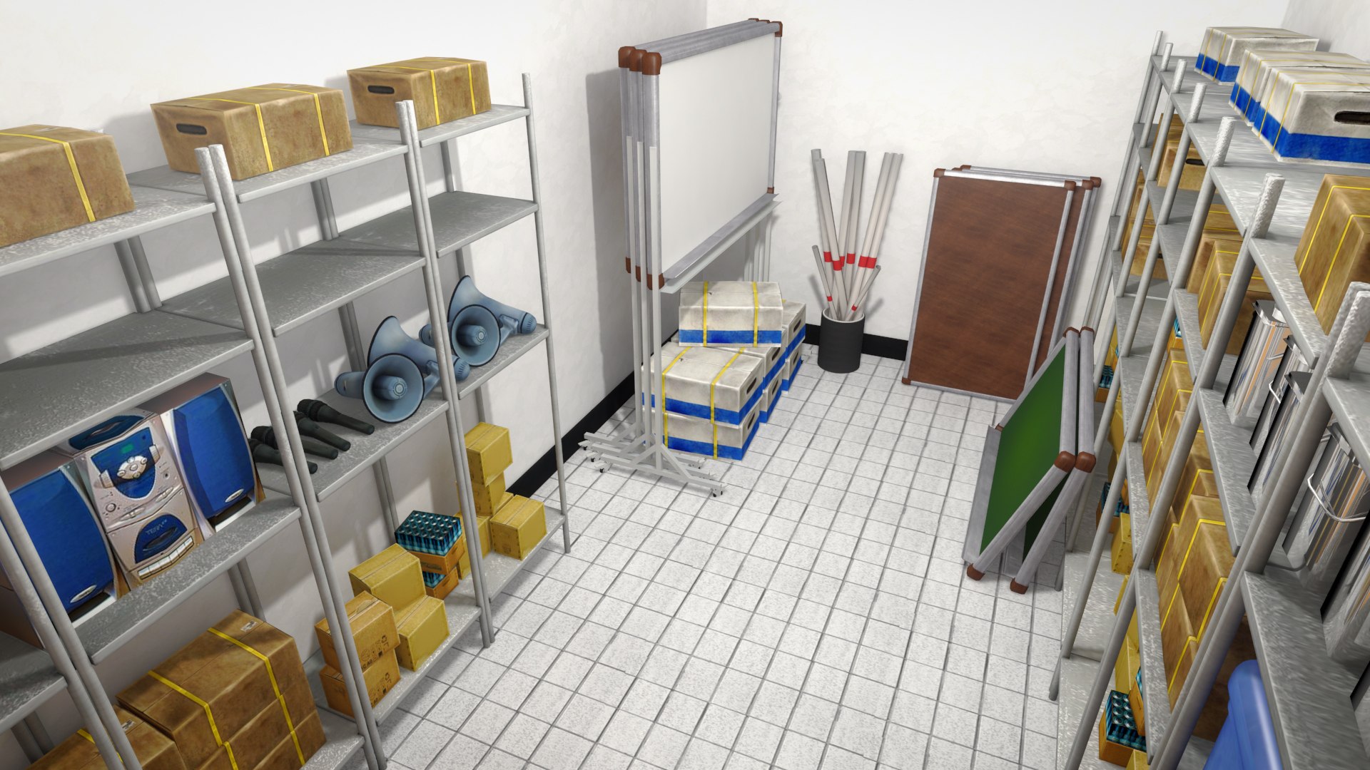 School Storage Room 3D Model - TurboSquid 2314996