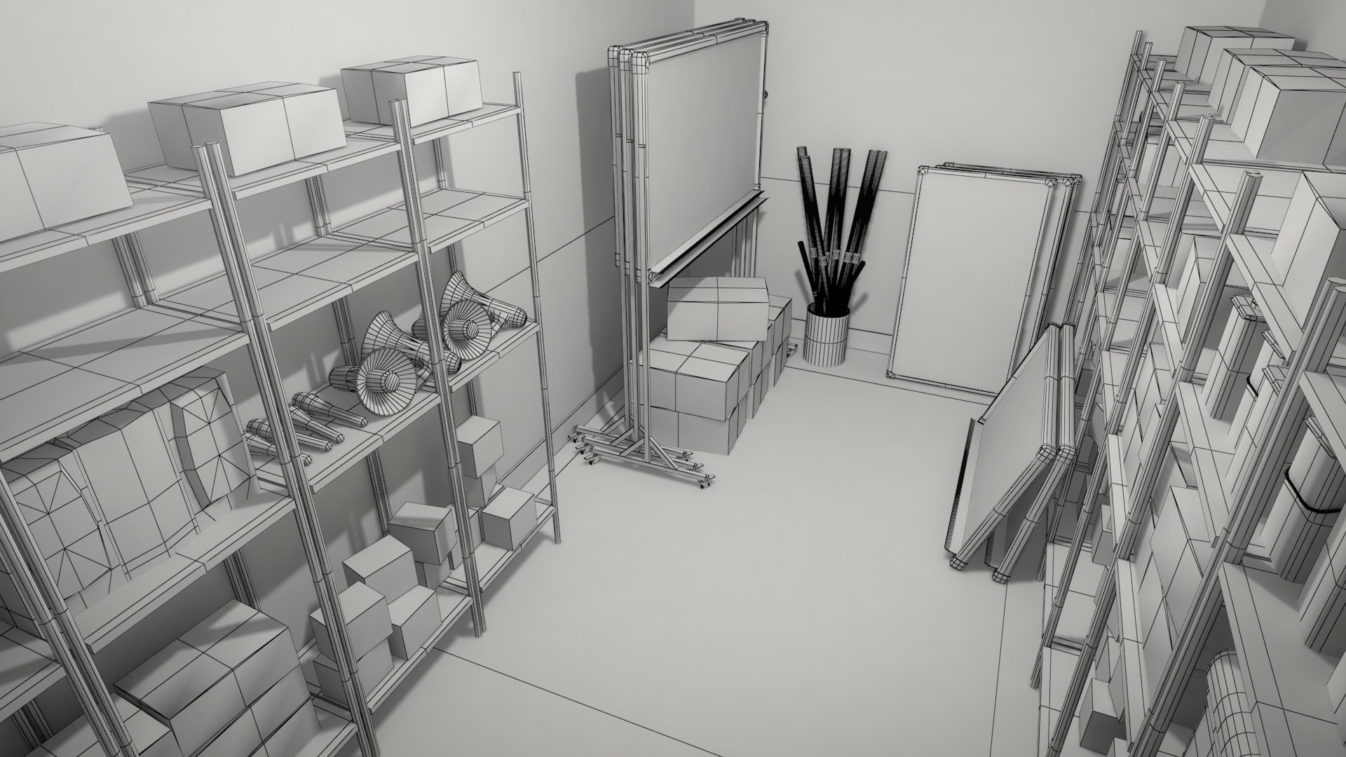 School Storage Room 3D Model - TurboSquid 2314996