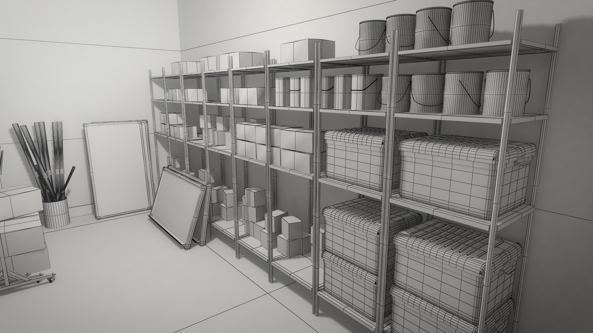School Storage Room 3D Model - TurboSquid 2314996