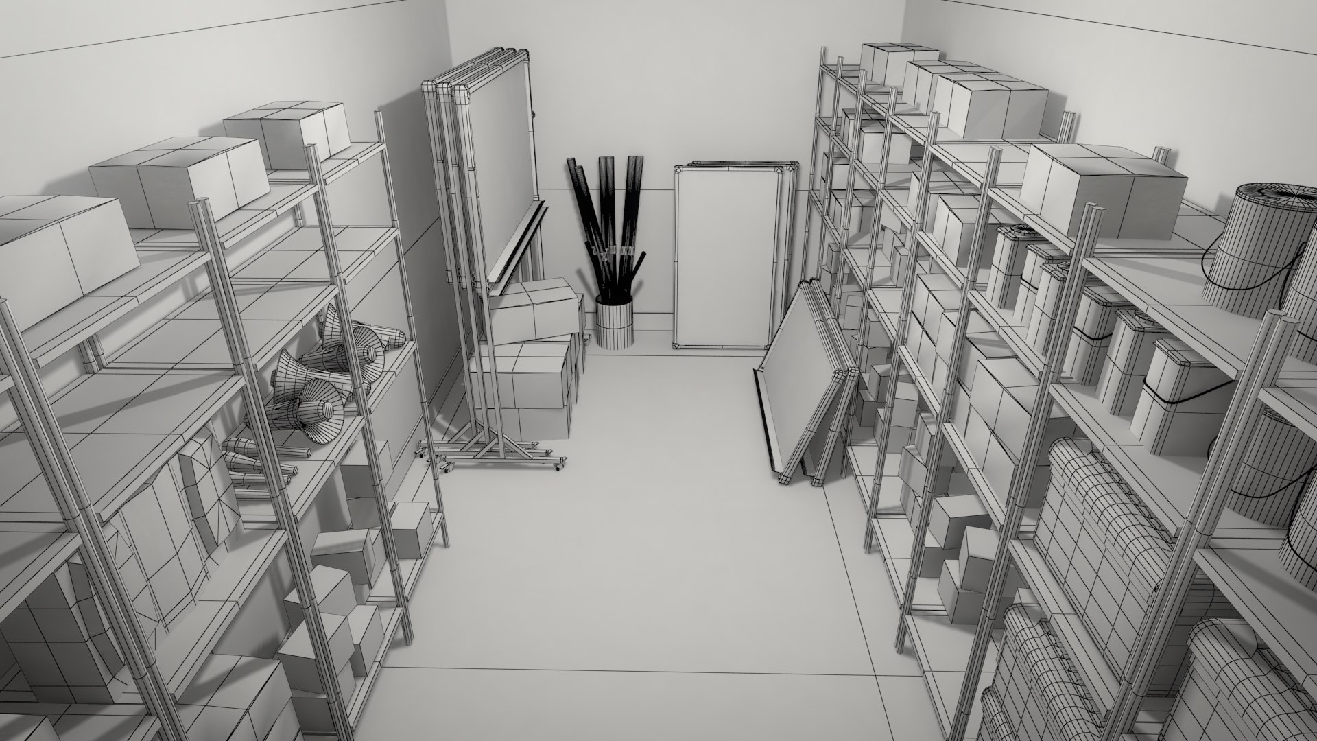 School Storage Room 3D Model - TurboSquid 2314996