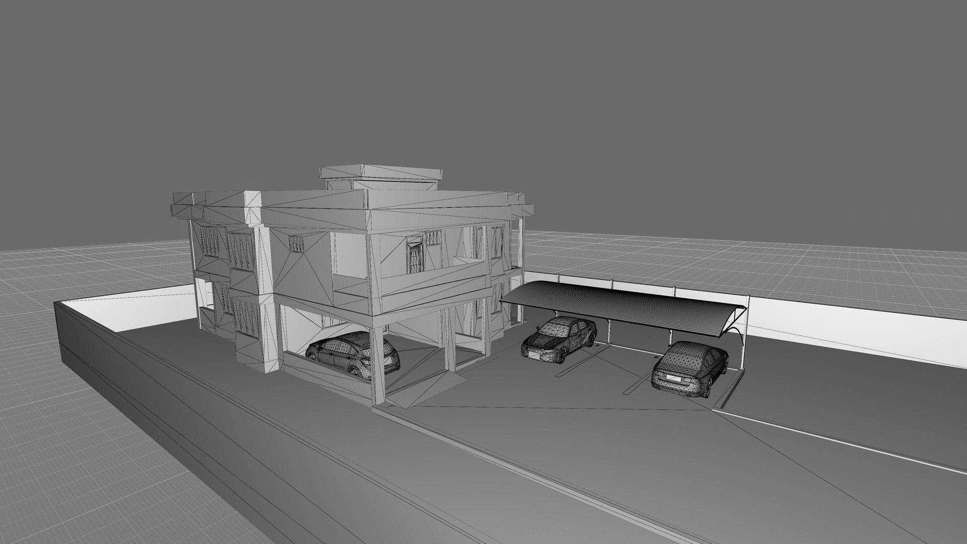 Free Modern Contemporary Luxury Villa Architectural Exterior Model 3D ...