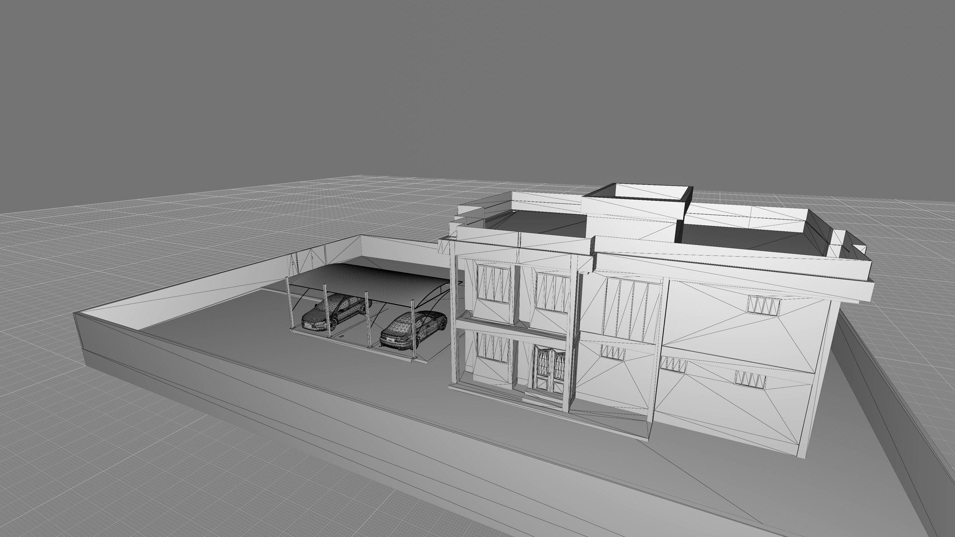 Free Modern Contemporary Luxury Villa Architectural Exterior Model 3D ...