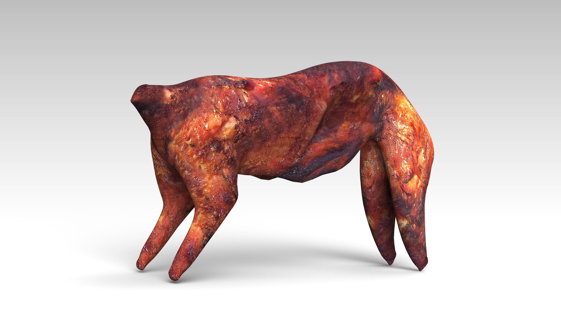 3D Fried Rabbit - TurboSquid 1287082