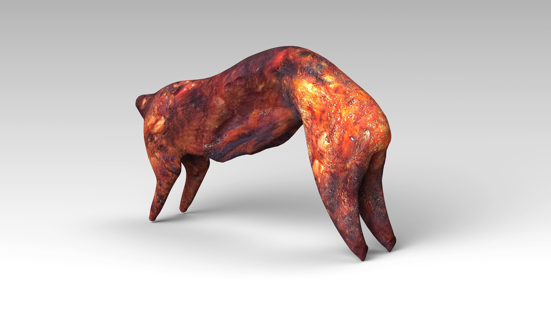 3D Fried Rabbit - TurboSquid 1287082