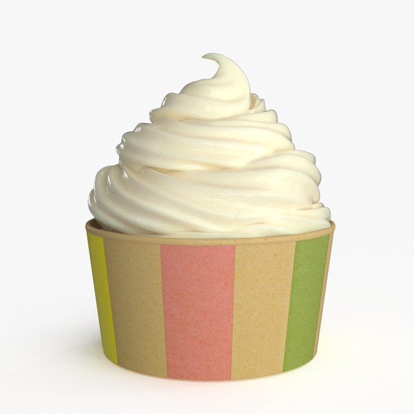 modelo 3d Ice Cream Cup Vanilla - TurboSquid 1993309