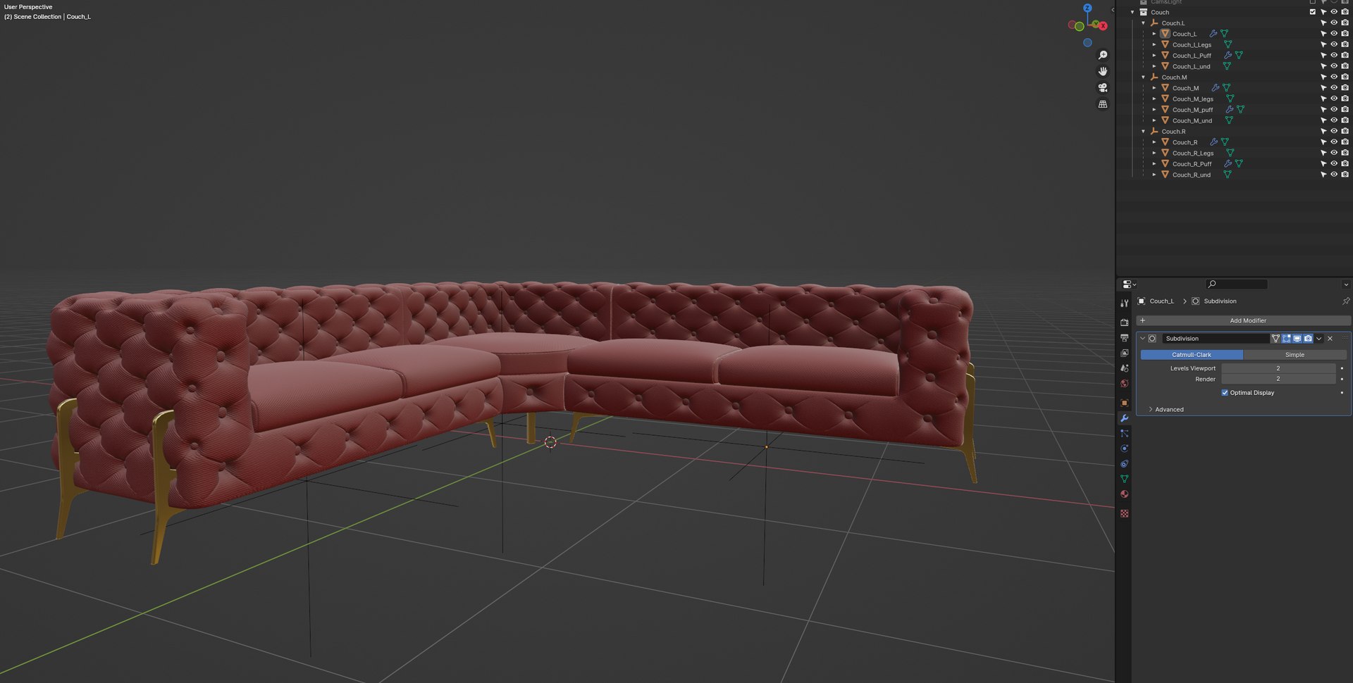 Couch 3D Model - TurboSquid 2181410