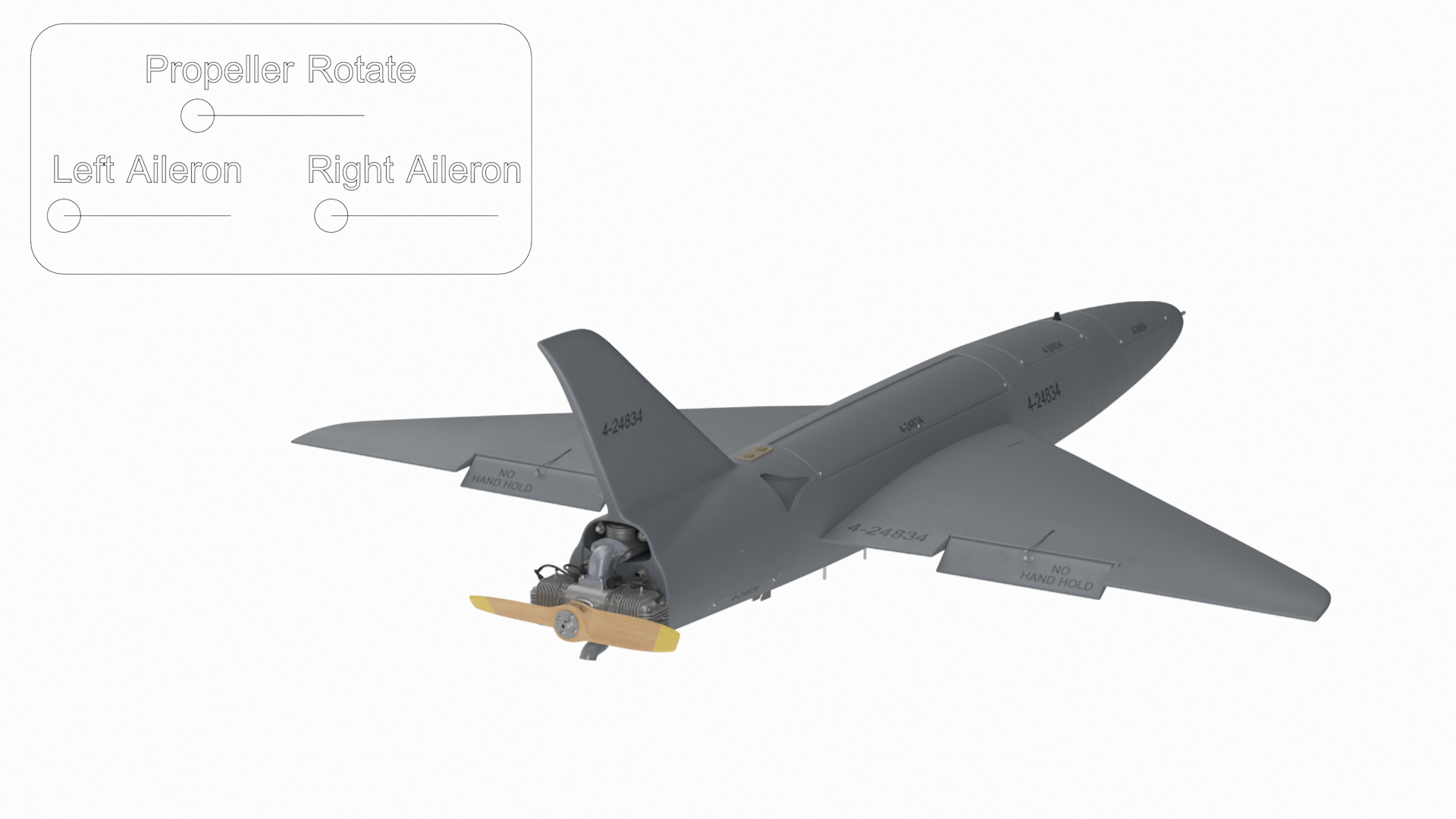 Drone Kamikaze Iranian Arash 2 Rigged Model - TurboSquid 2222408