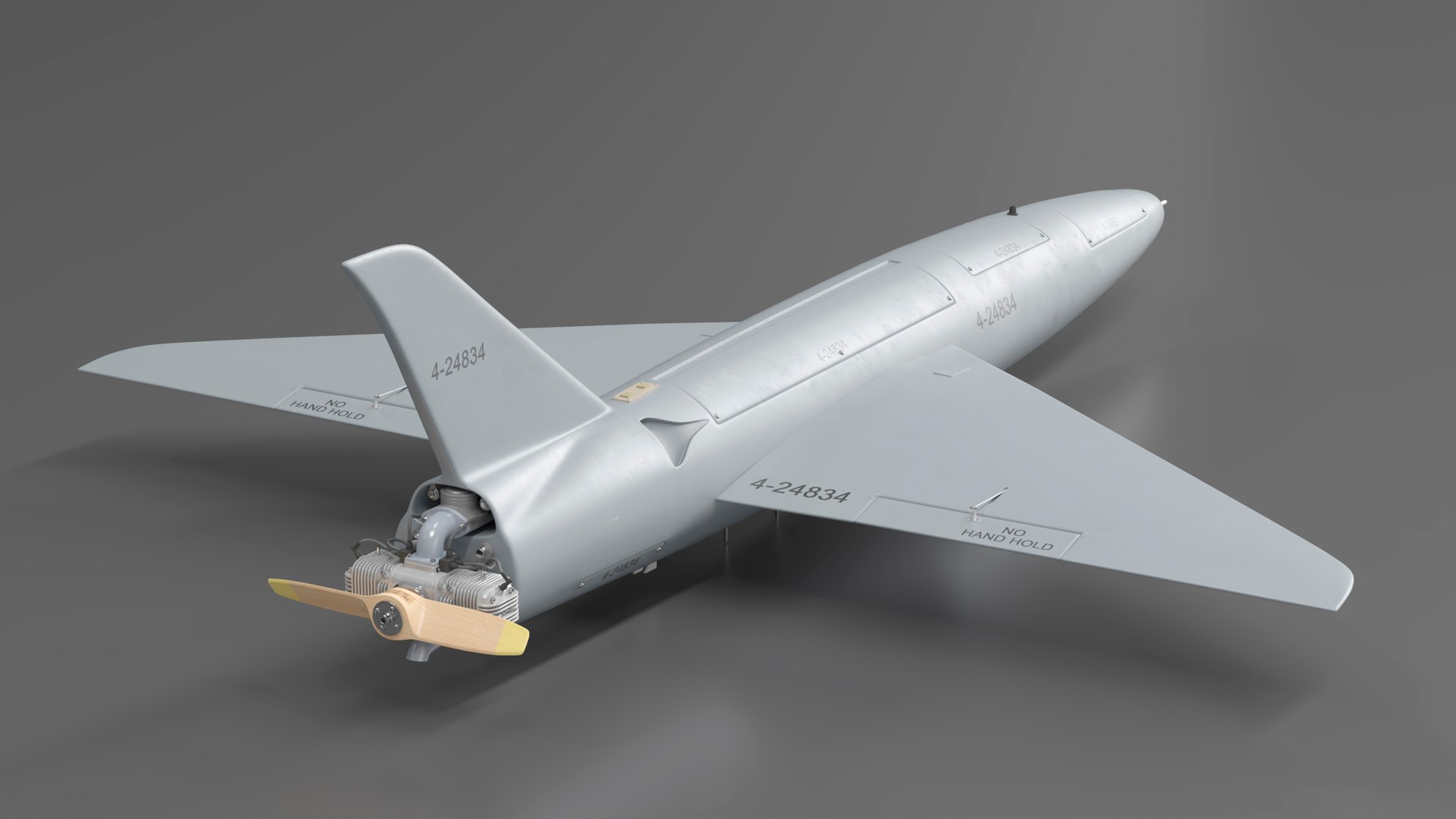 Drone Kamikaze Iranian Arash 2 Rigged Model - TurboSquid 2222408