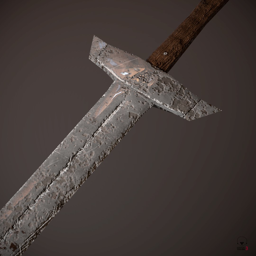 3D Steel Rusty Sword - TurboSquid 1271475