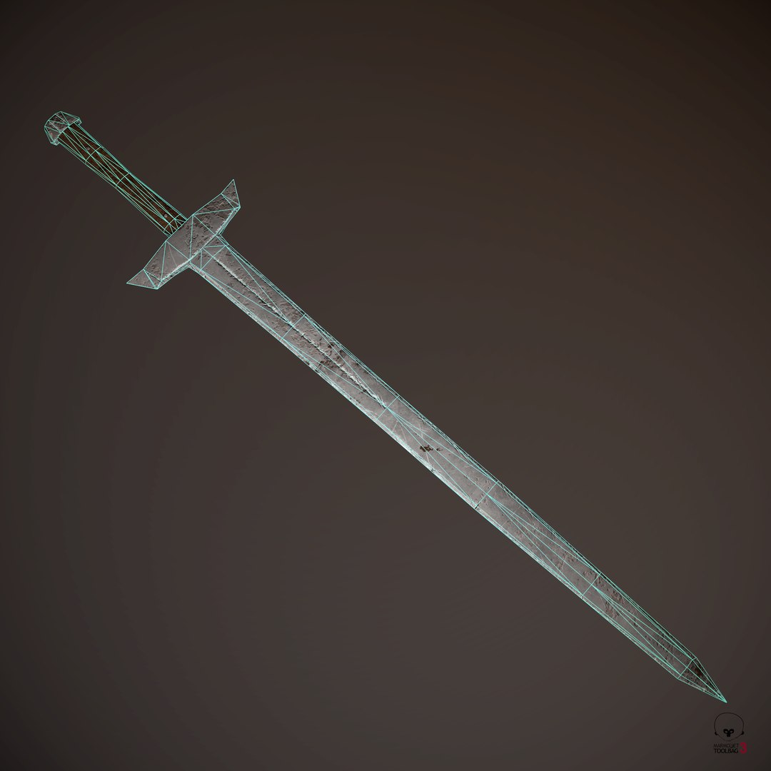 3D Steel Rusty Sword - TurboSquid 1271475