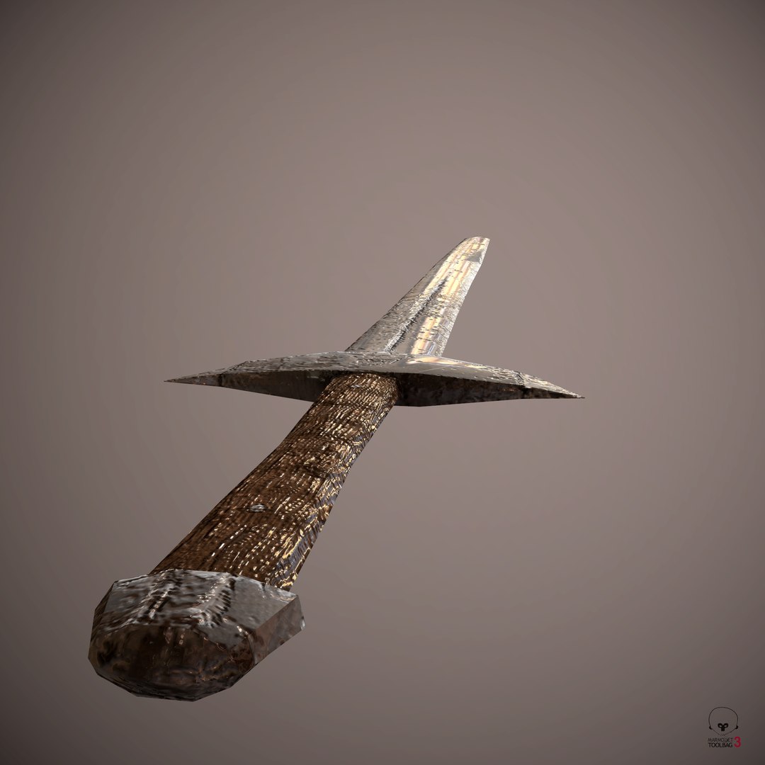 3D Steel Rusty Sword - TurboSquid 1271475