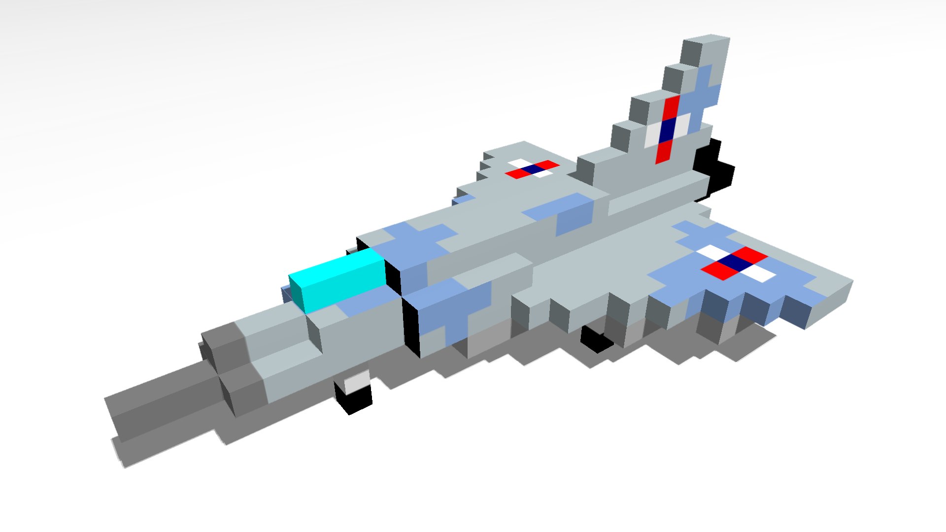 3D Mirage 2000 - Pixelated - TurboSquid 1898751