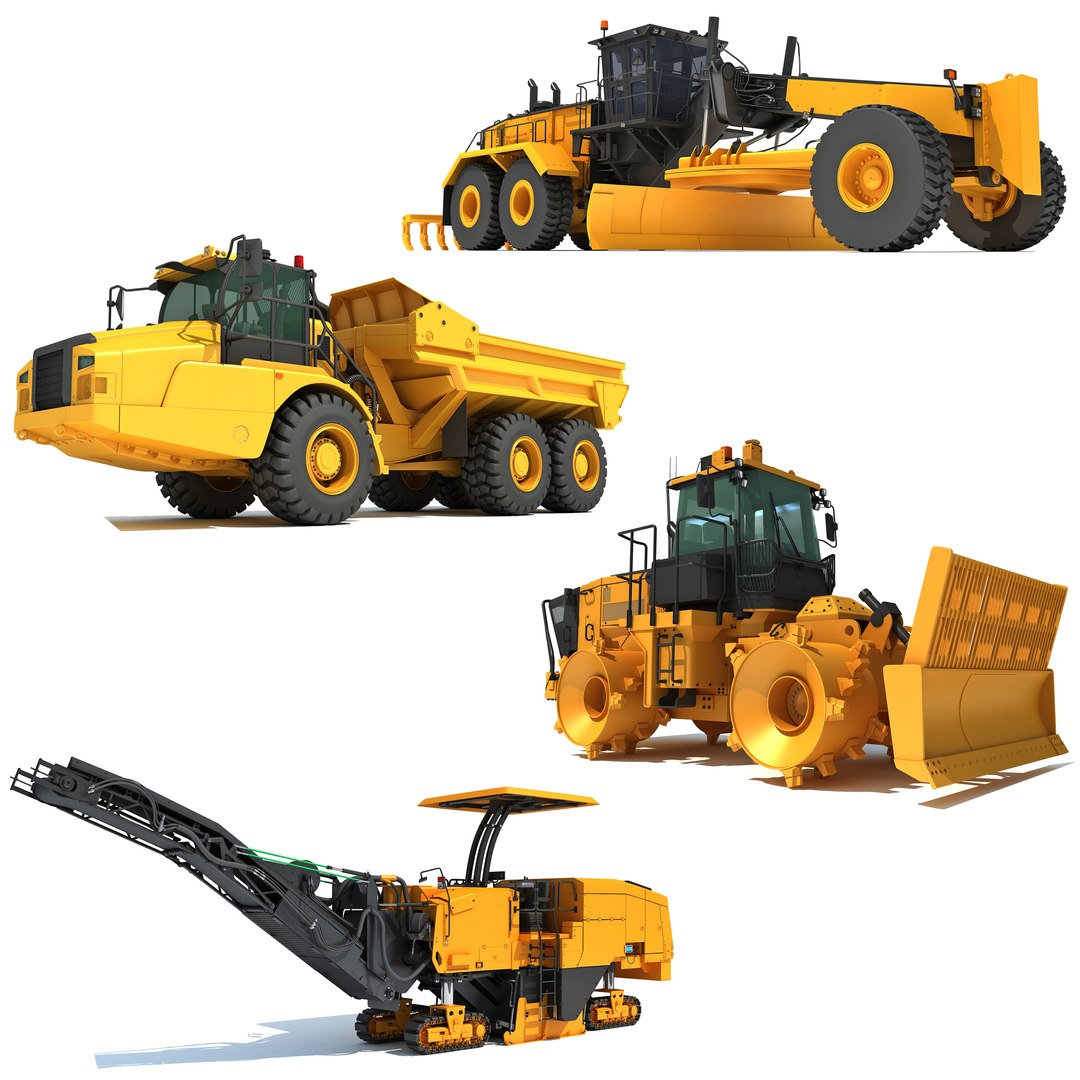 Road Construction Equipment model - TurboSquid 1870984