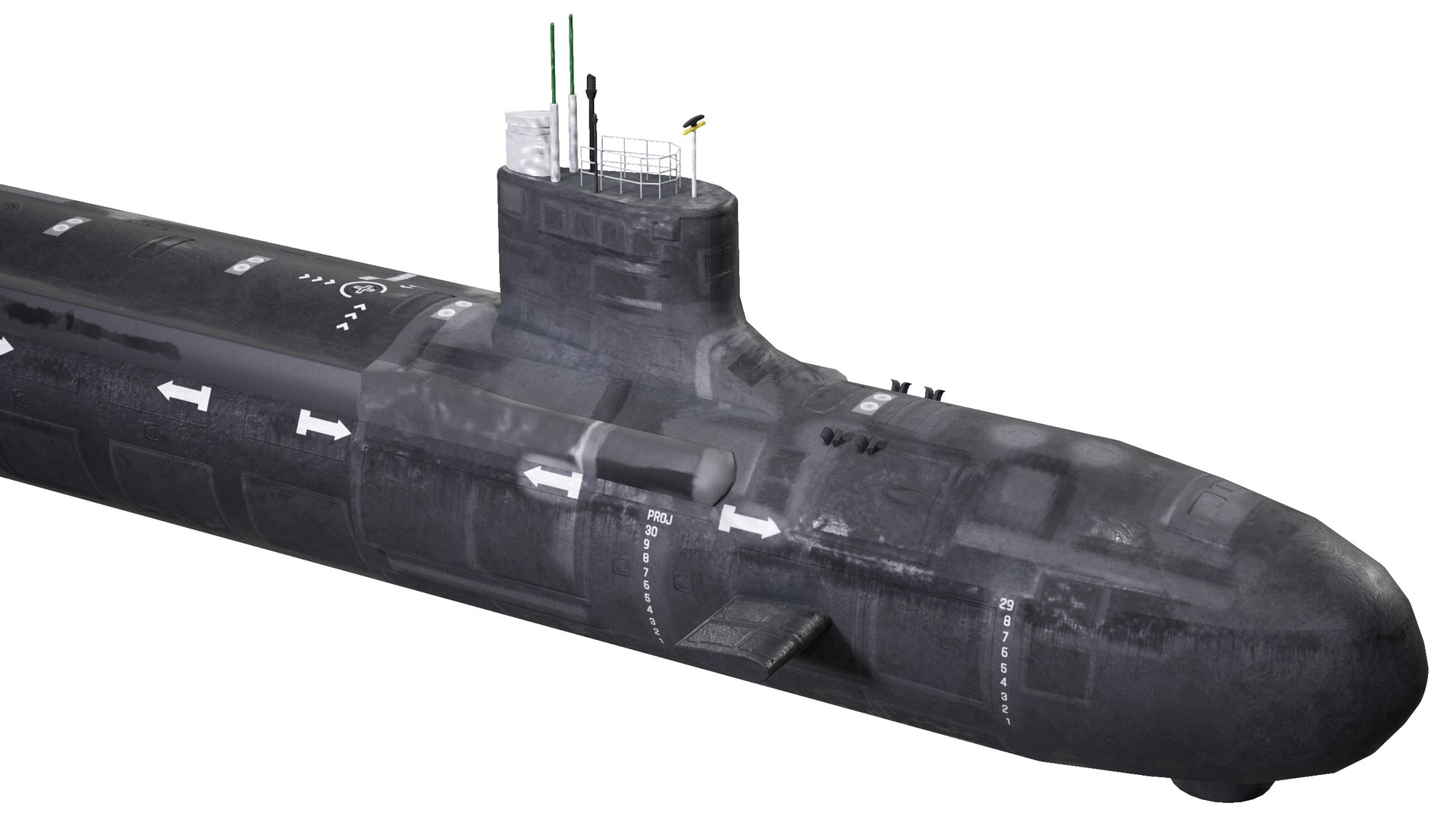 3D USS Oregon SSN-793 Virginia-Class Submarine - TurboSquid 1891353