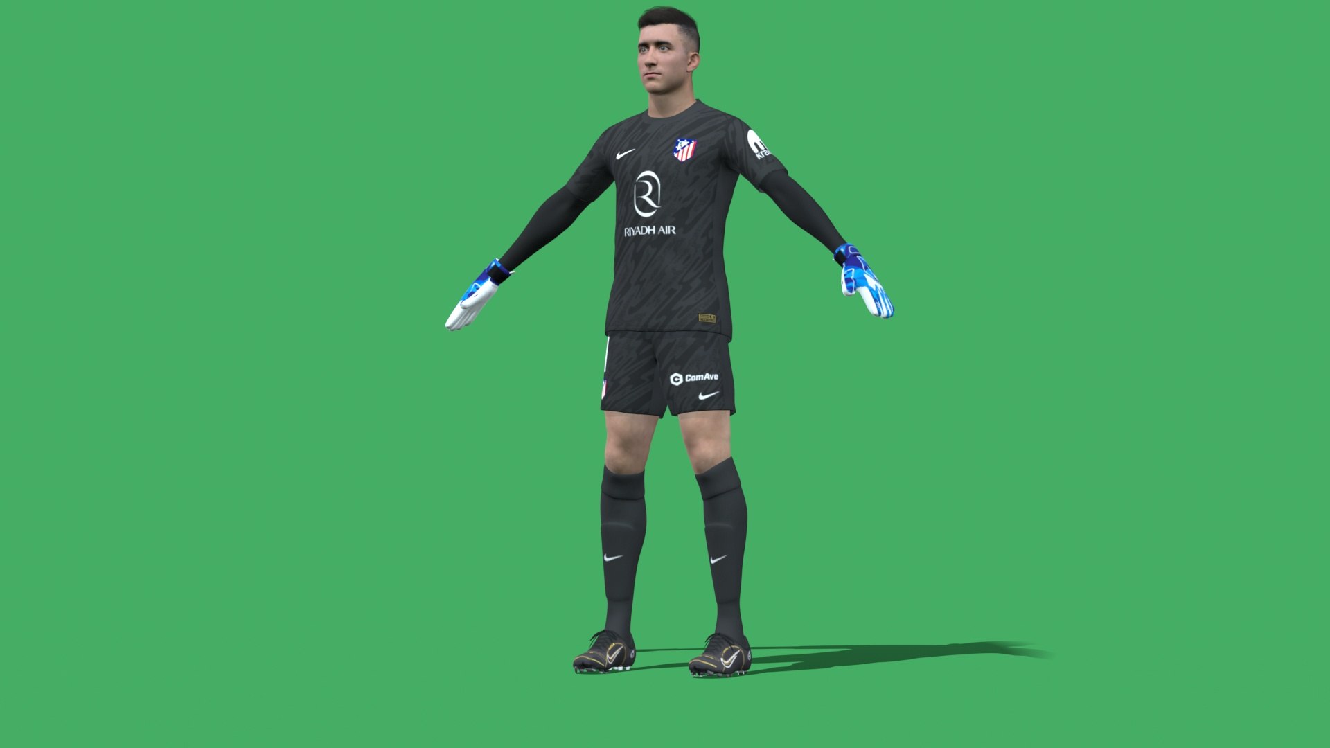 3D 3D Rigged Juan Musso Atletico Madrid 2025 Model - TurboSquid 2381977