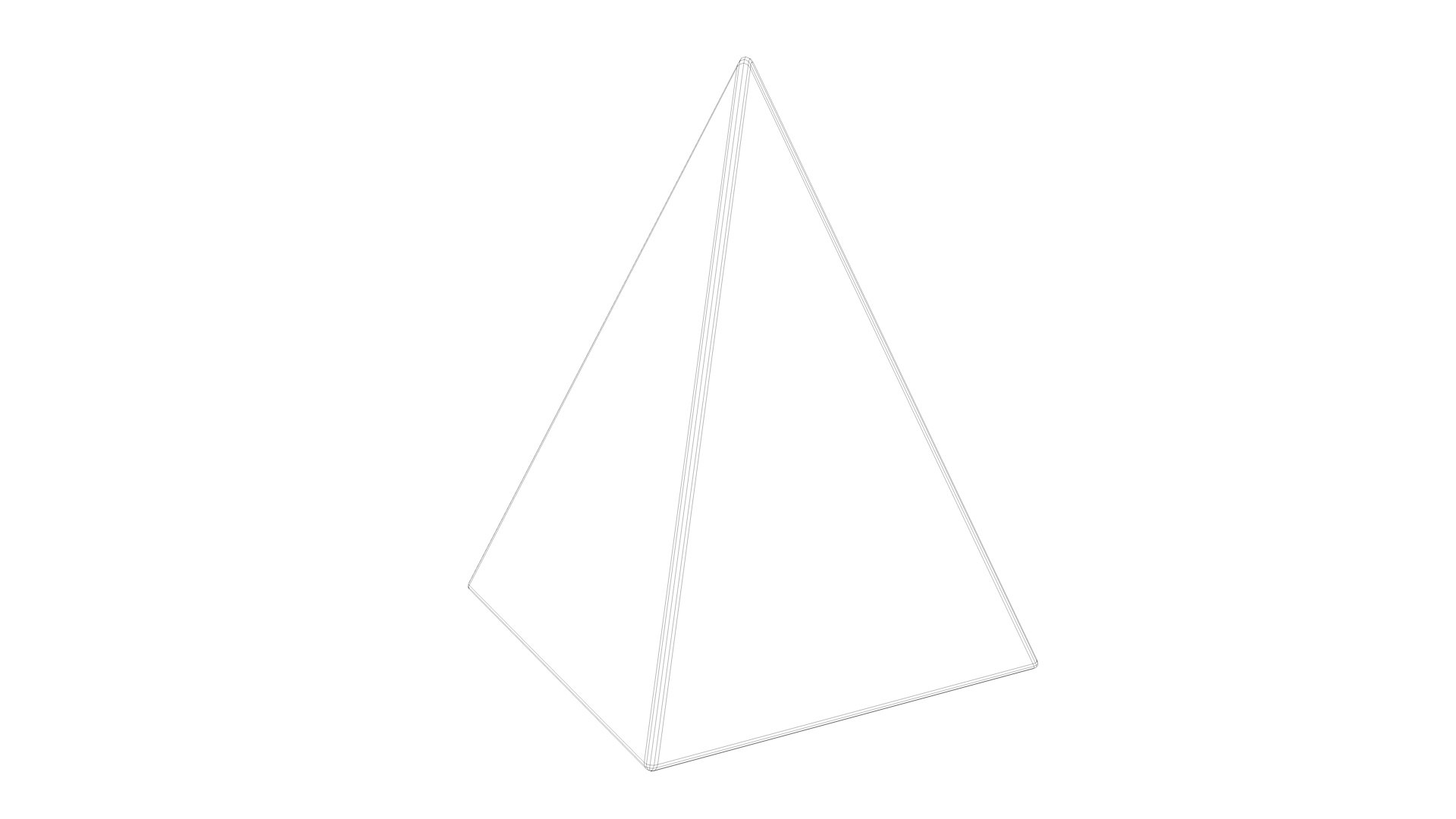 Mint Green Pyramid 3D Model - TurboSquid 2170027