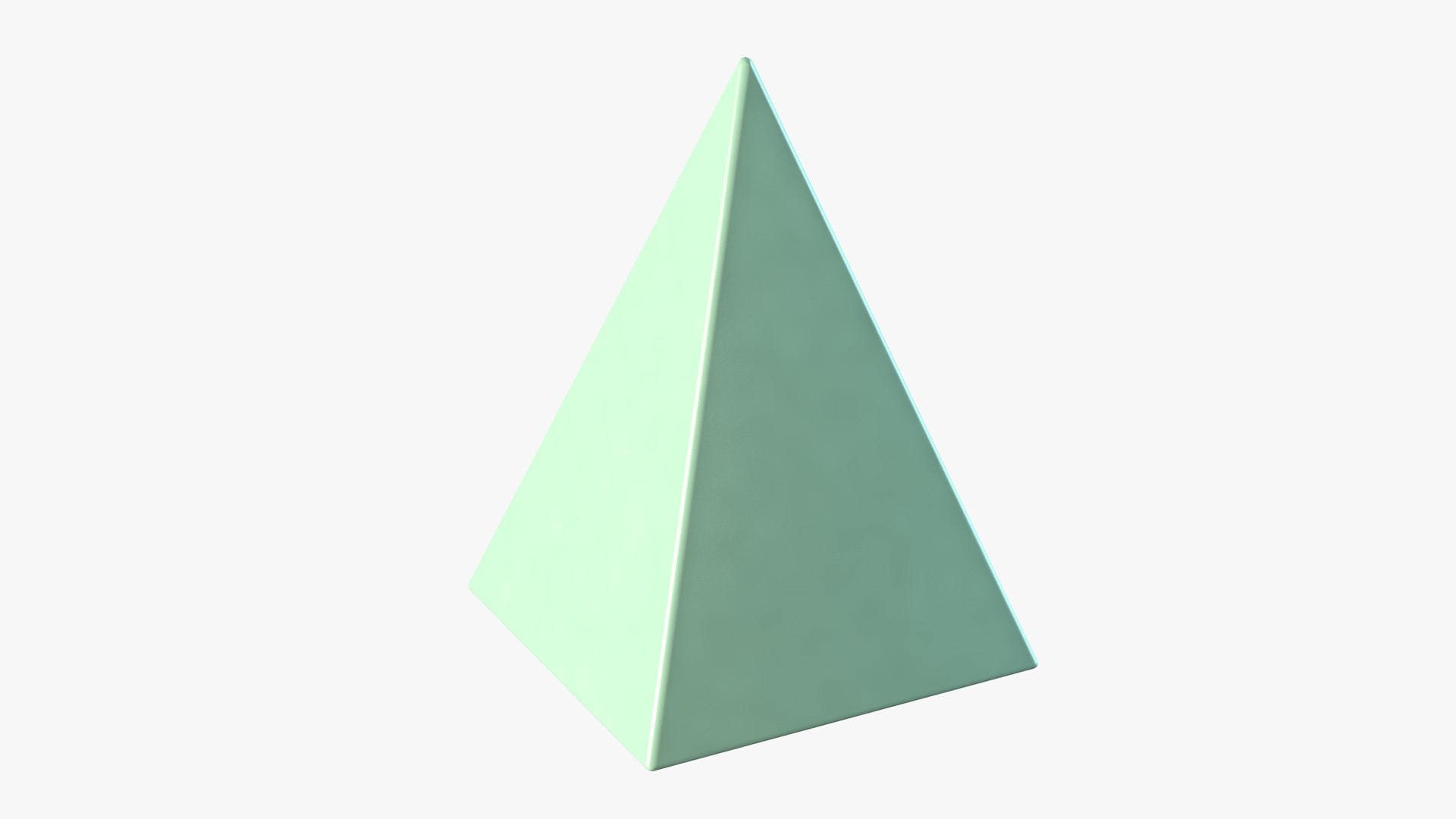 Mint Green Pyramid 3D Model - TurboSquid 2170027