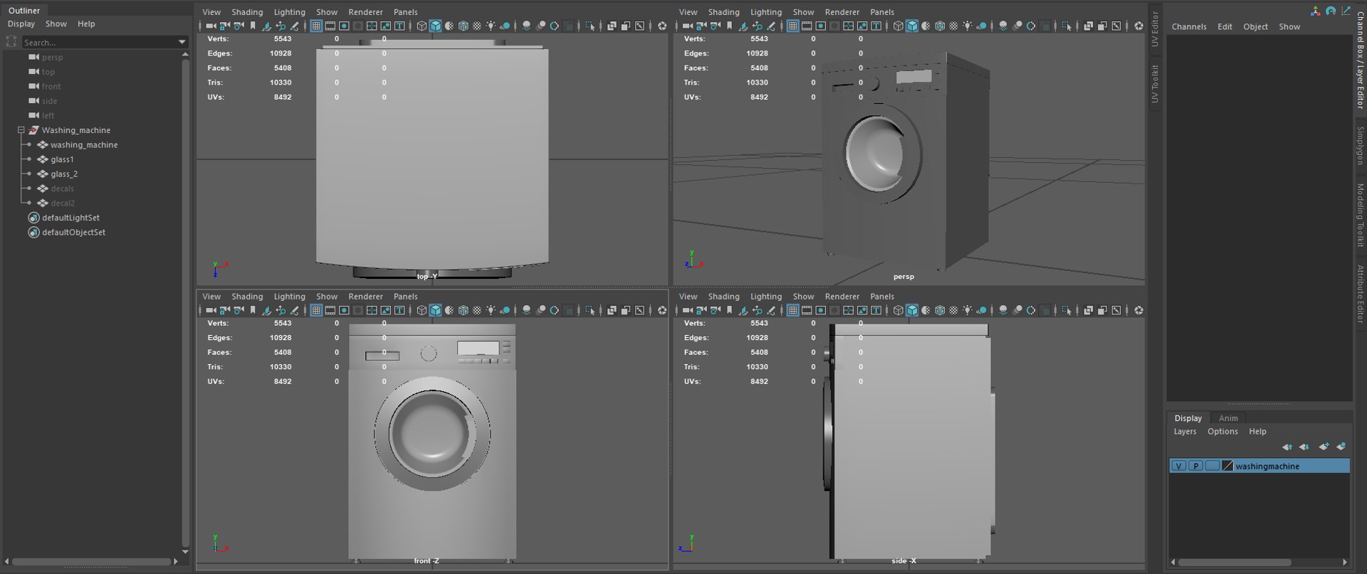Washing Machine PBR Game Ready 3D - TurboSquid 2294625